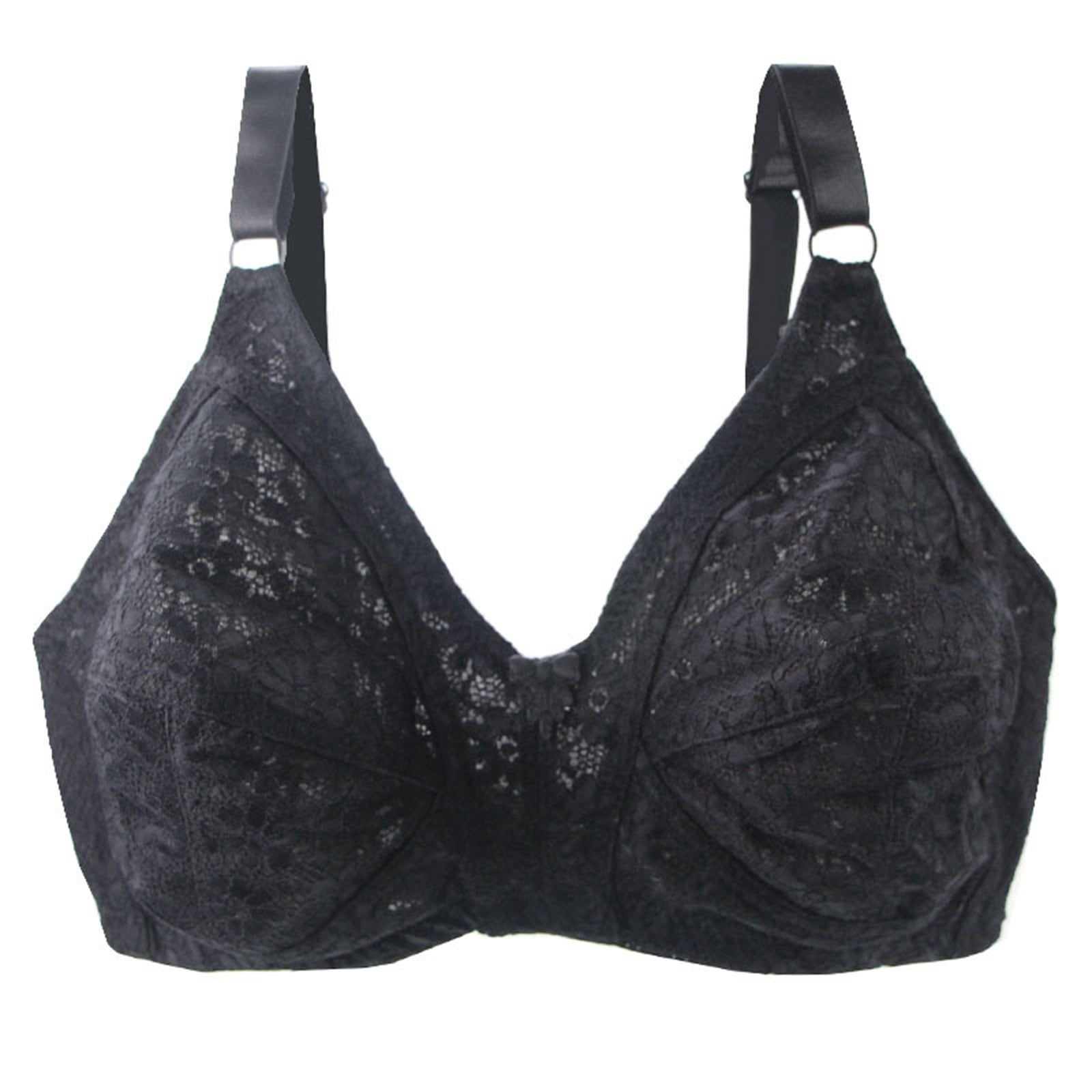 SELONE Womens Bras for Older Women D Cup Plus Size Wireless Push Up ...