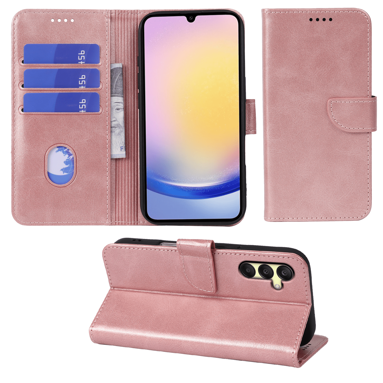 SELOZKE for Samsung Galaxy A15 5G Wallet Case with Credit Card Holder ...