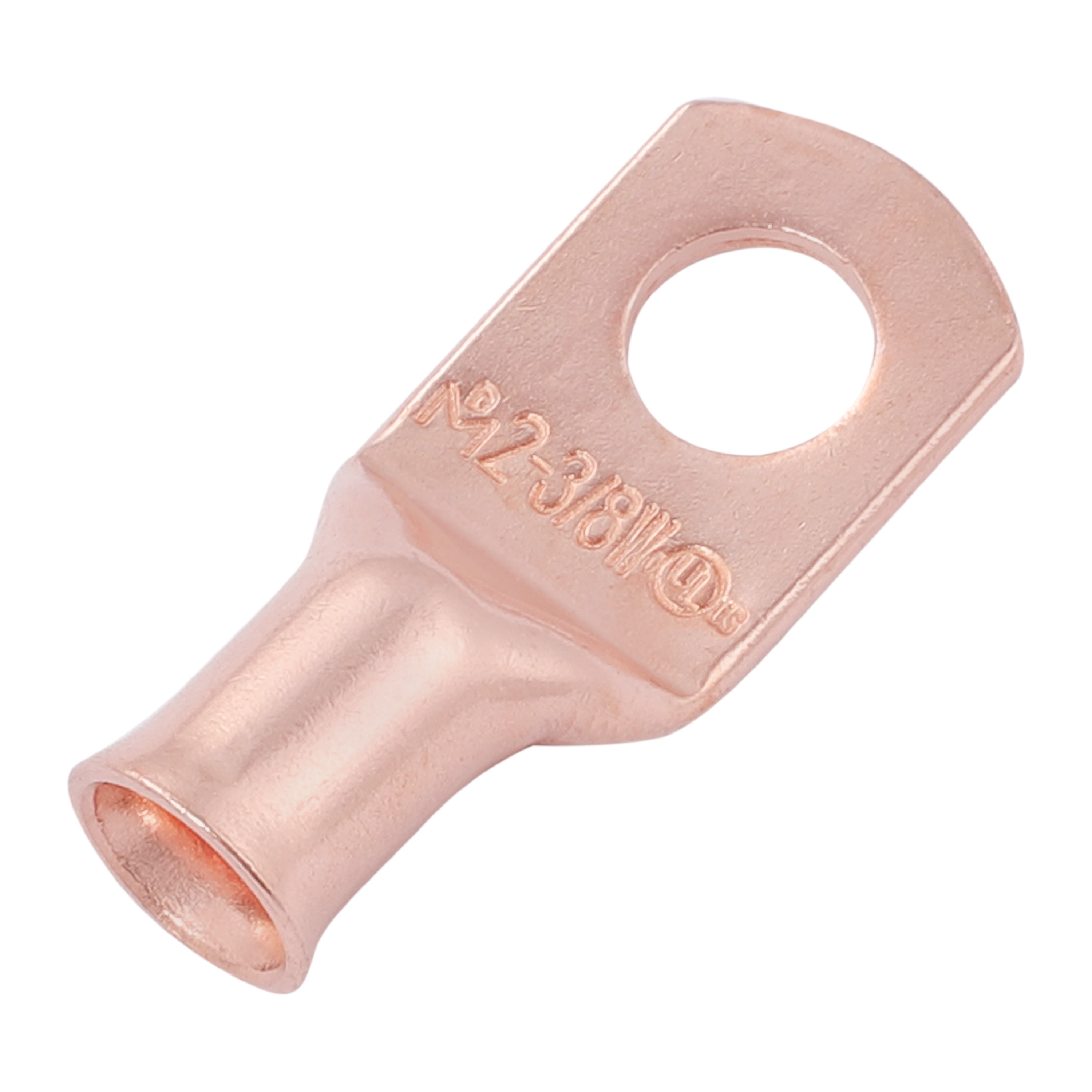 SELTERM 2 AWG 3/8" Ring Wide Battery Cable End Terminal Lugs Bare ...