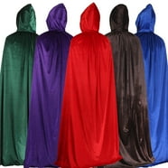 Zando Unisex Hooded Cape, Gothic Medieval Halloween Cloak, Purple ...