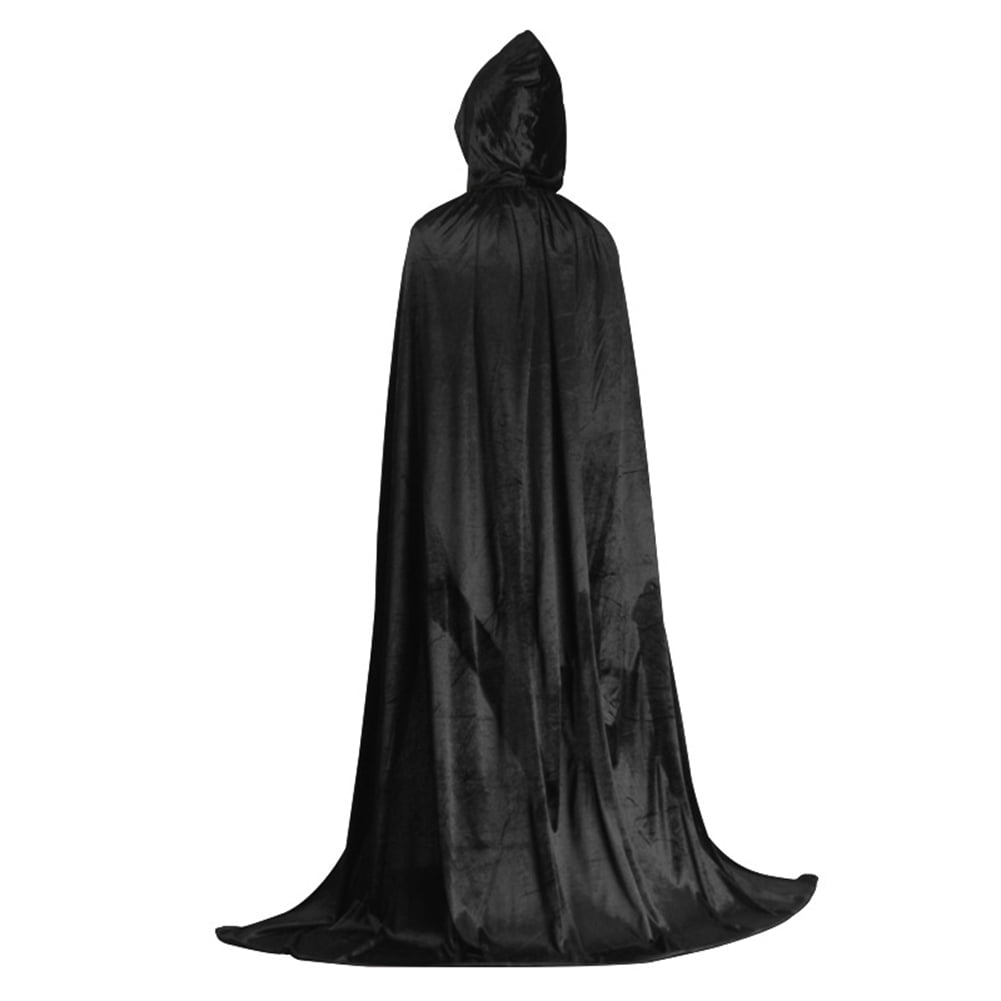 SELVERCELL Kids Hooded Velvet Cloak Cape Solid Color Christmas ...
