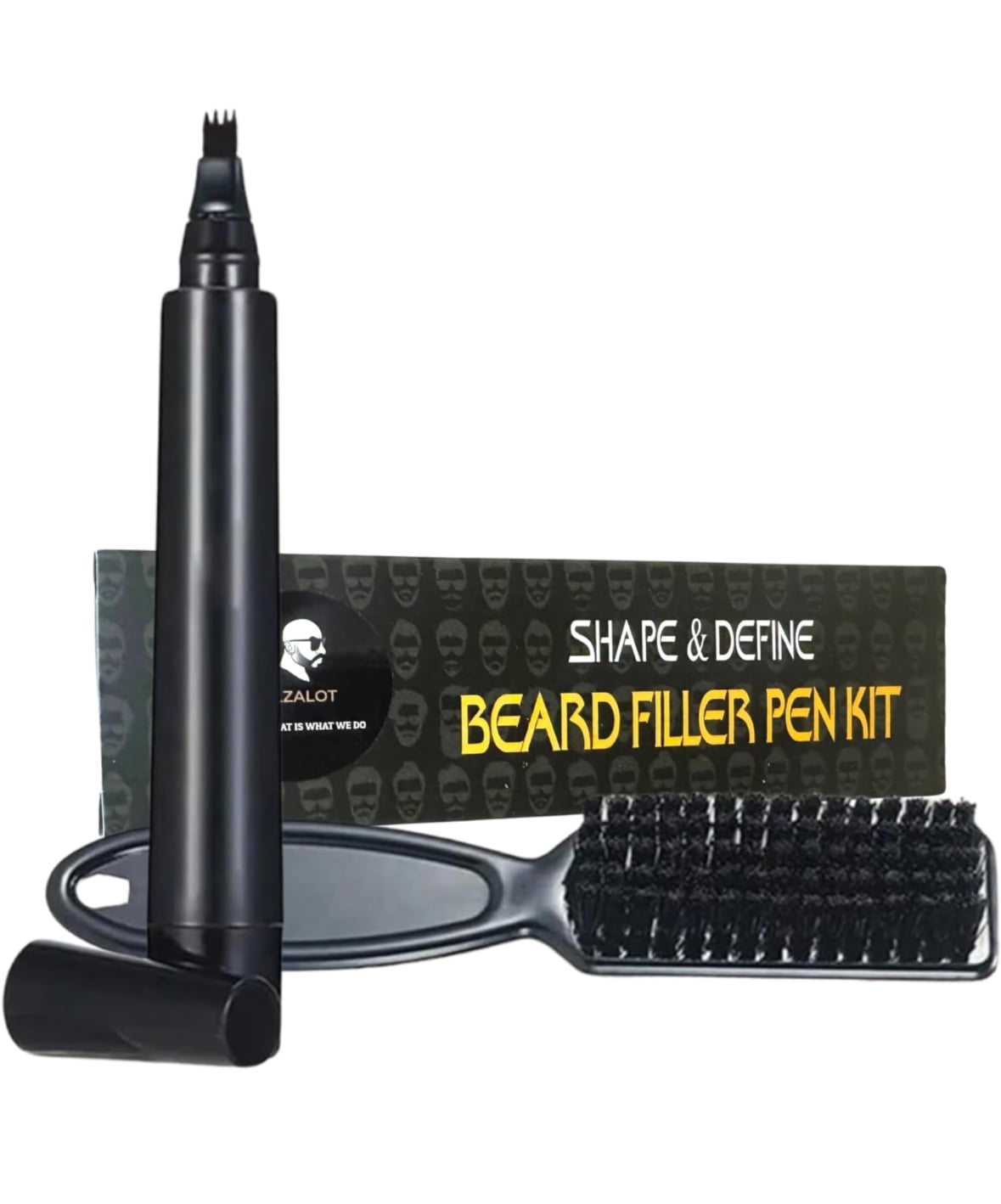 SELZALOT Beard Filler Pen kit Shape & Define Black Waterproof Pen Kit ...