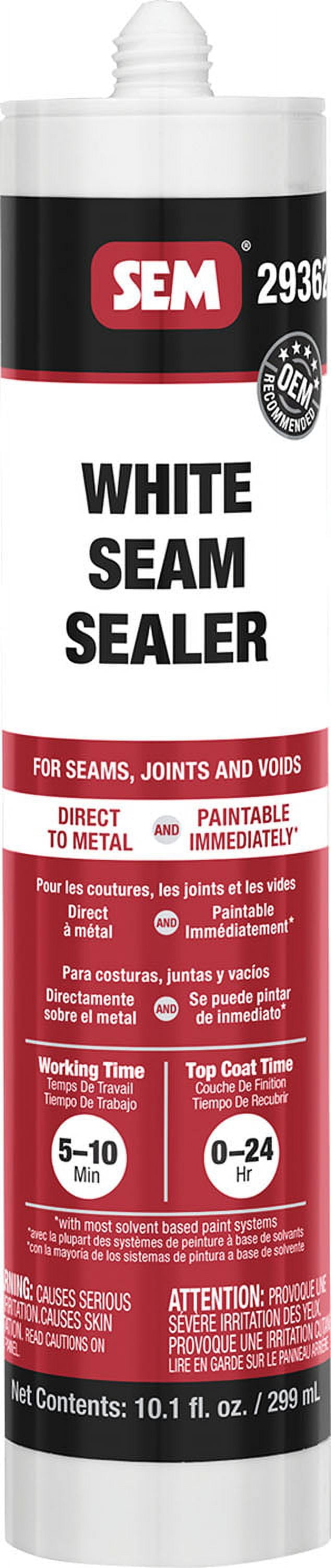SEM Products 29362 - White Seam Sealer for Metal Construction, Outdoor ...