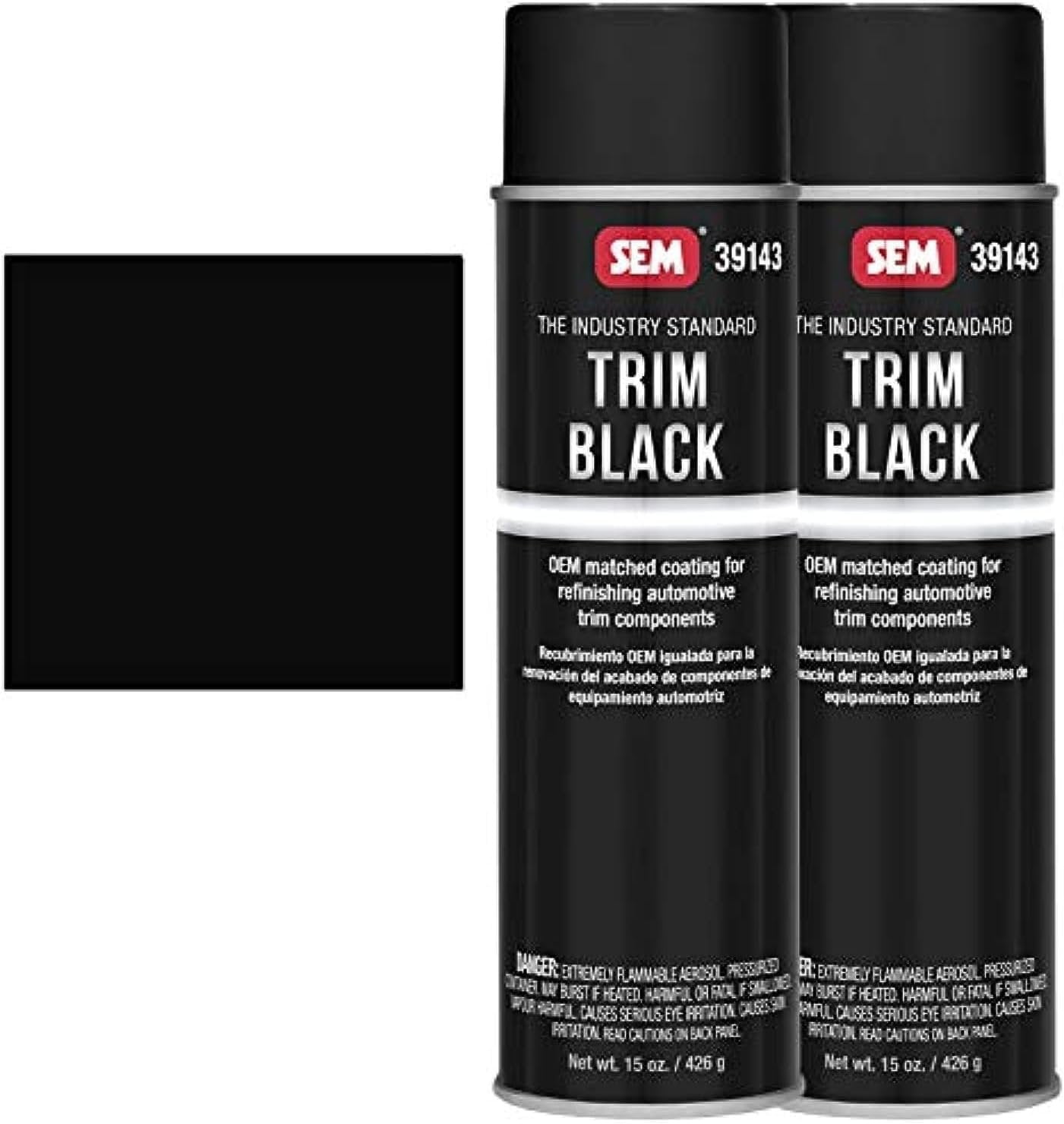 FQQF, Trim Black Spray Aerosol, SEM 39143, 15 Oz Satin Gloss - Walmart.com