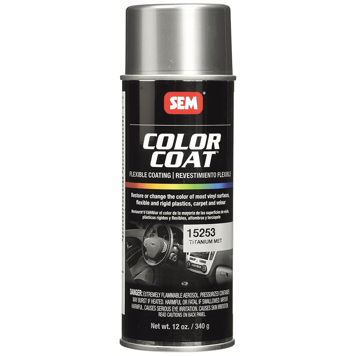 SEM Paints 15253 Color Coat, Titanium Metallic - Walmart.com
