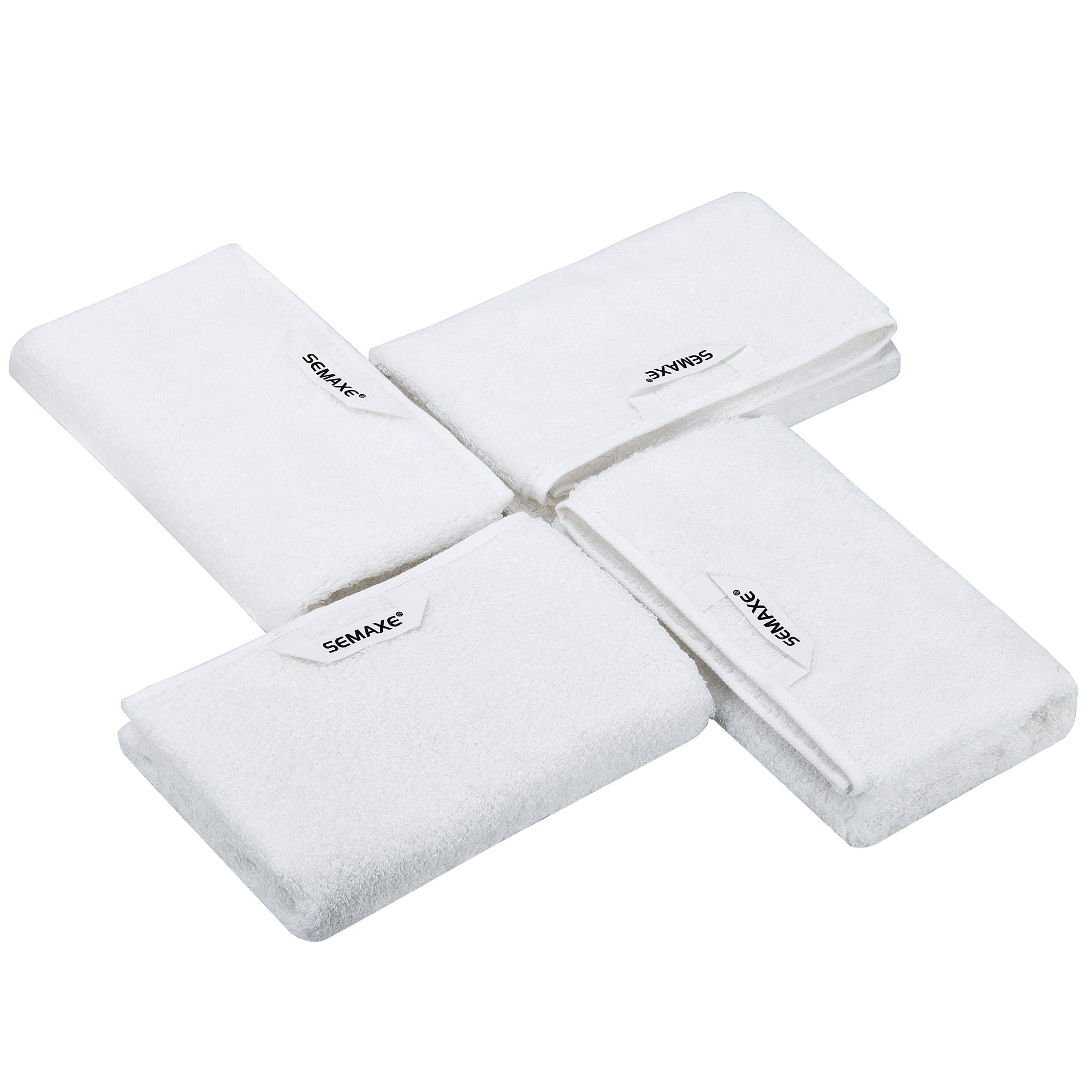 SEMAXE 4 Piecs Hand Towel Set. 600GSM Long-Staple Purcotton Towels for ...