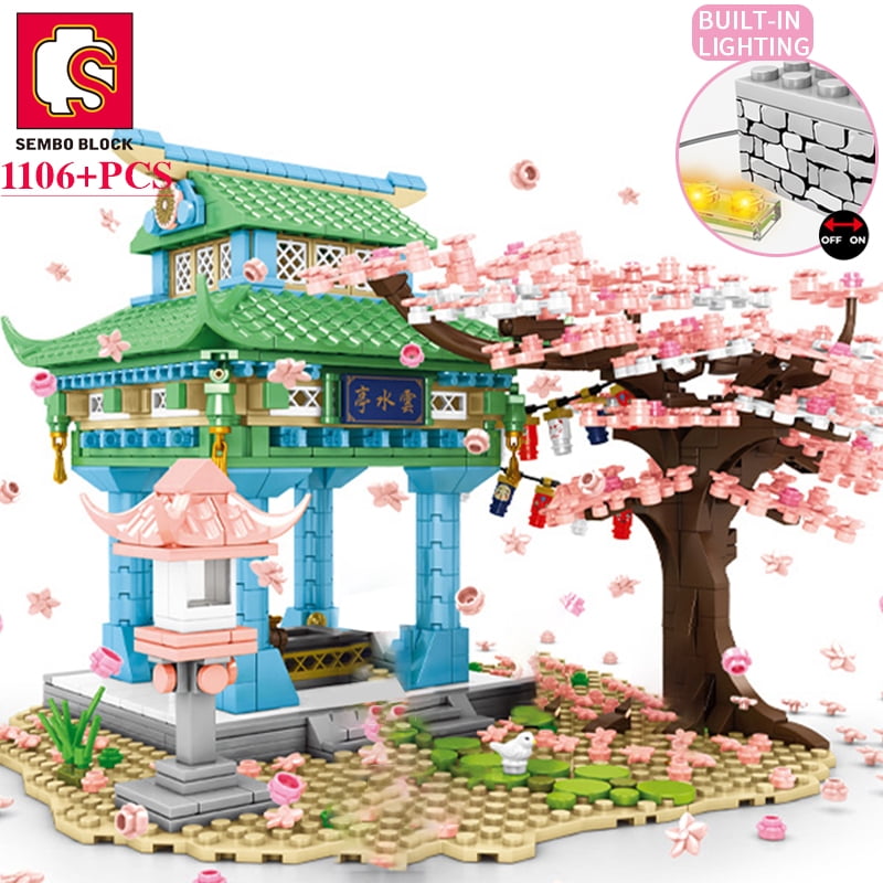 SEMBO BLOCK Sakura Street View Blocks City Cherry Blossom Japanese ...