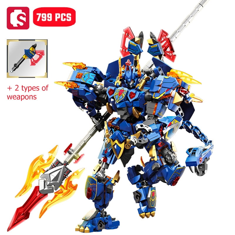 SEMBO Creative Animal Transforming Robot Building Blocks Kits Tiger ...