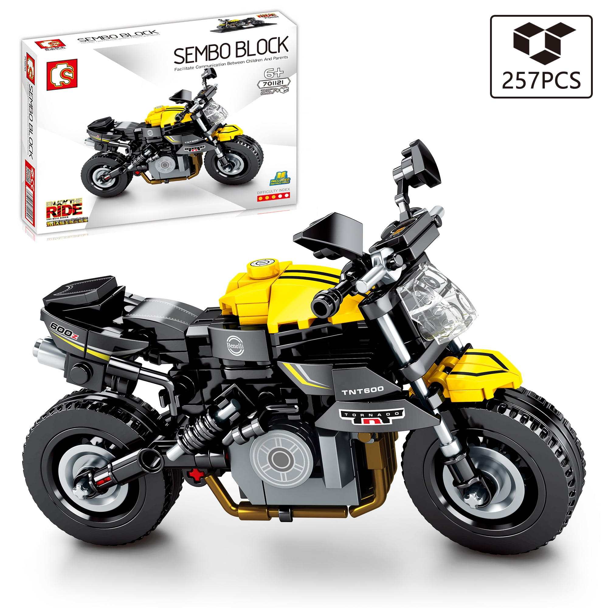 SEMBO Technique Series Motorcycle Model Building Block Set 701121 TNT ...
