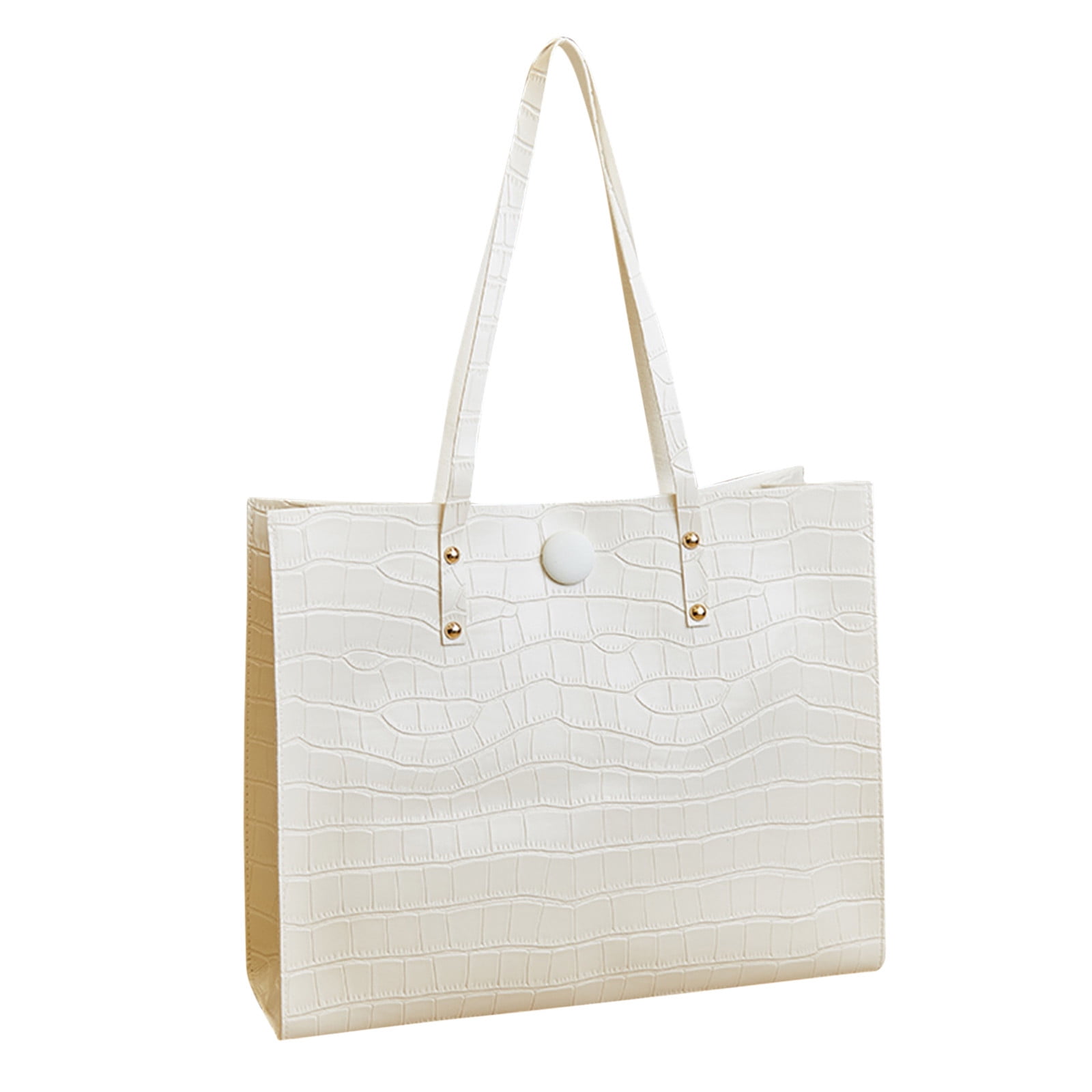 SEMIMAY Fashion Women Artificial Leather Solid Color Stone Pattern ...