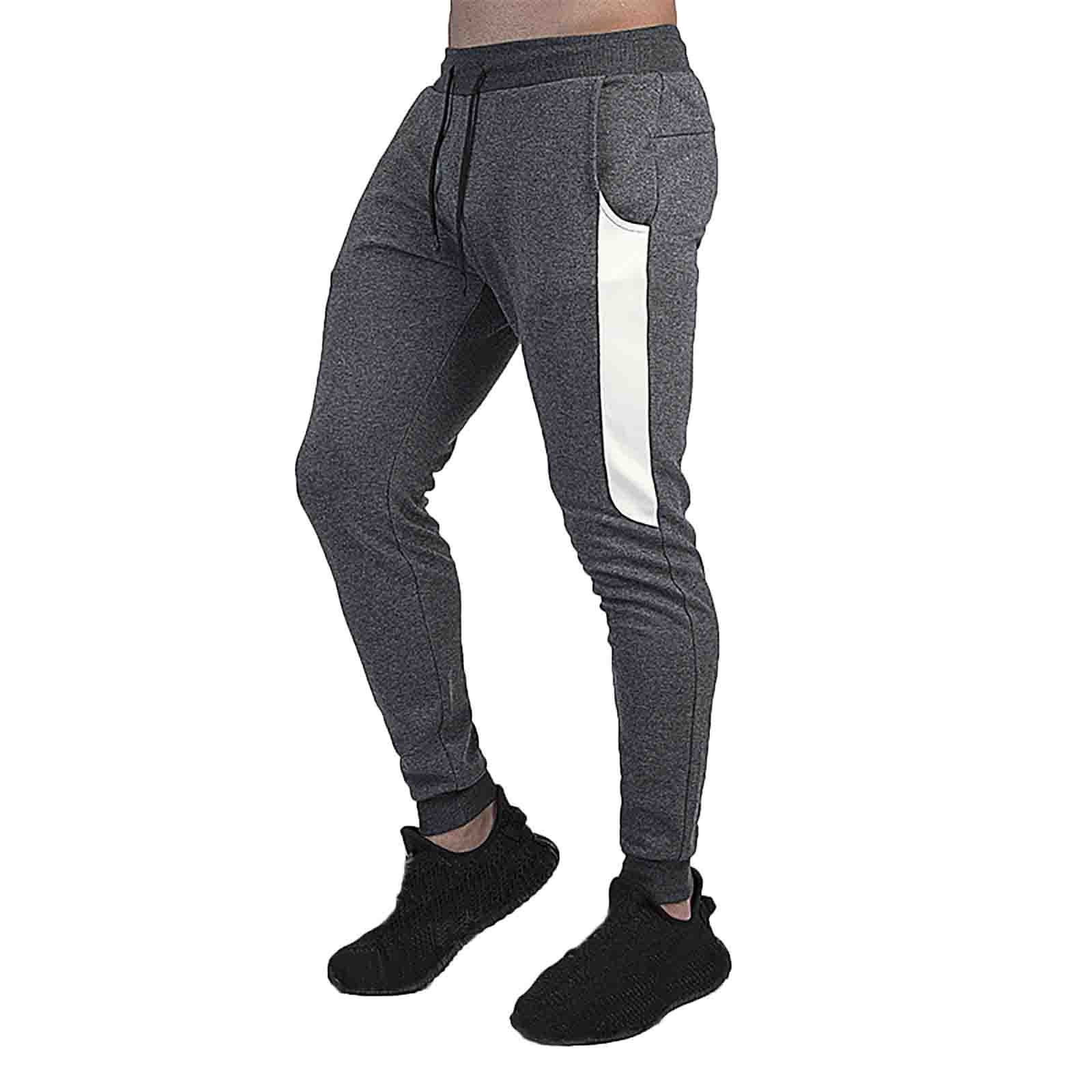 SEMIMAY Male Spring Casual Fitness Running Trousers Drawstring Loose ...