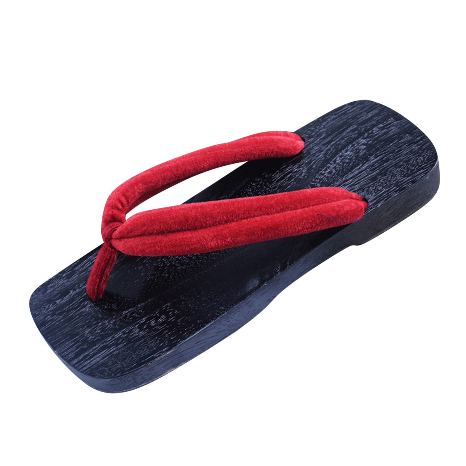 semimay men shoes square head fashion clip toe flip flop japanese clogs ...