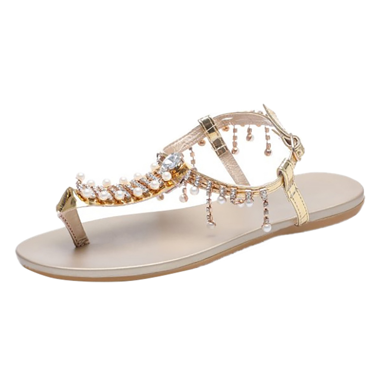 SEMIMAY Women's Foreign Trade Large Size Retro Bohemian Pearl ...