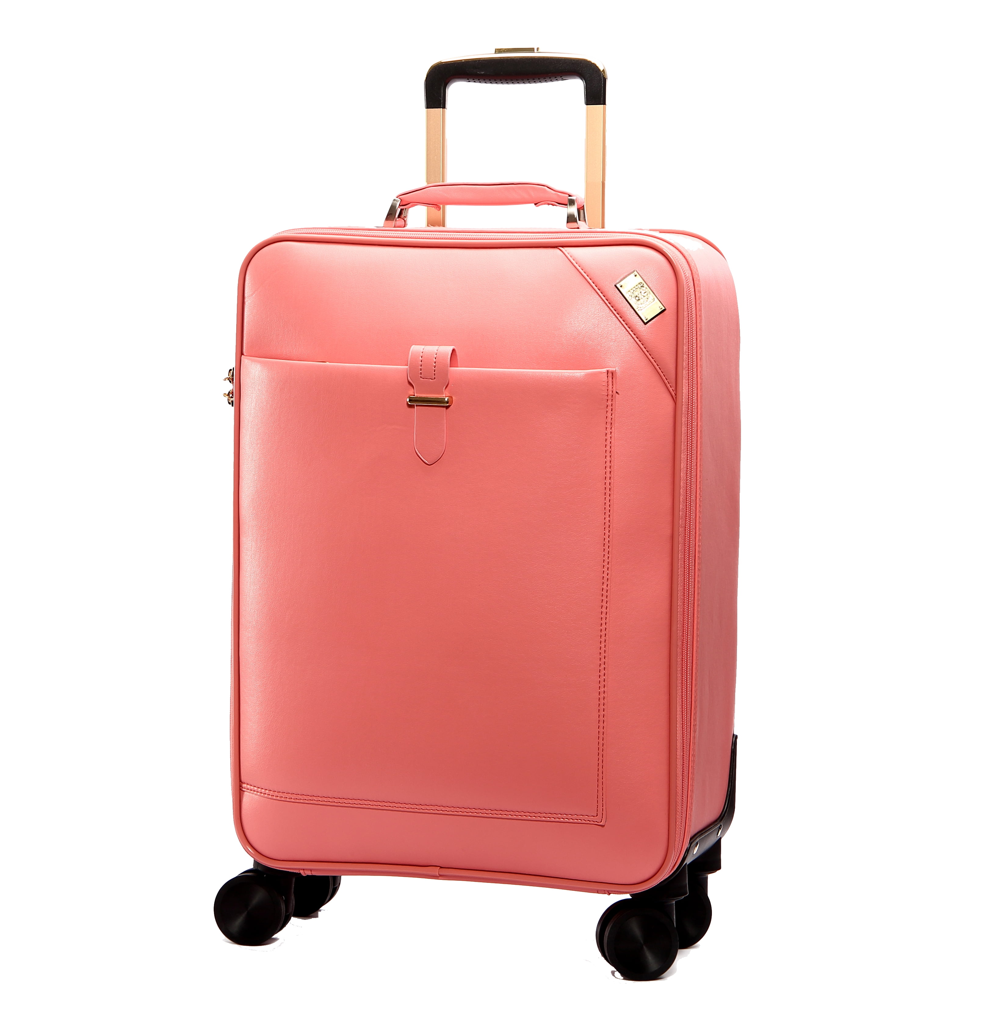 SEMMS LUXURY LEATHER LUGGAGE BOX 28" LIGHT PINK - Walmart.com