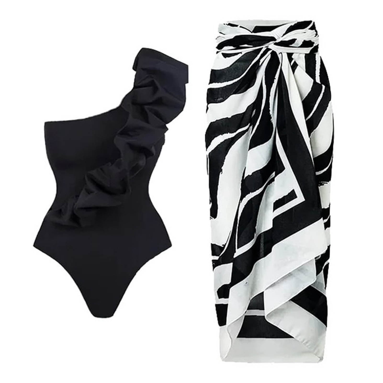 SEMPAI 2024 New Women Swimsuits Wrap Swimwear Fashionable Swimsuit One ...