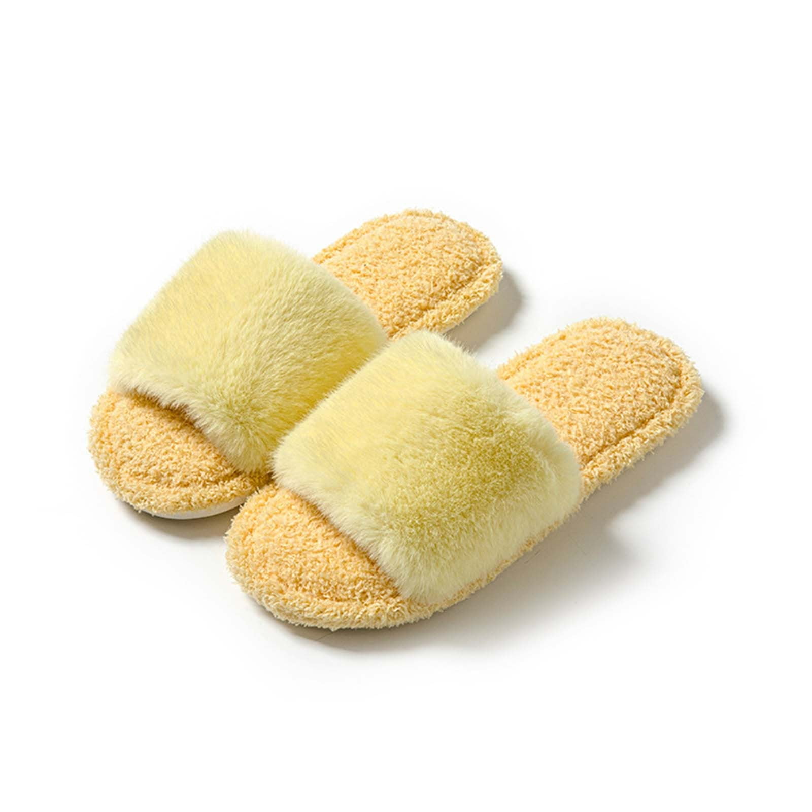 SEMPAI Clearance Women's Fashion Plush Slippers Indoor Home Plush ...