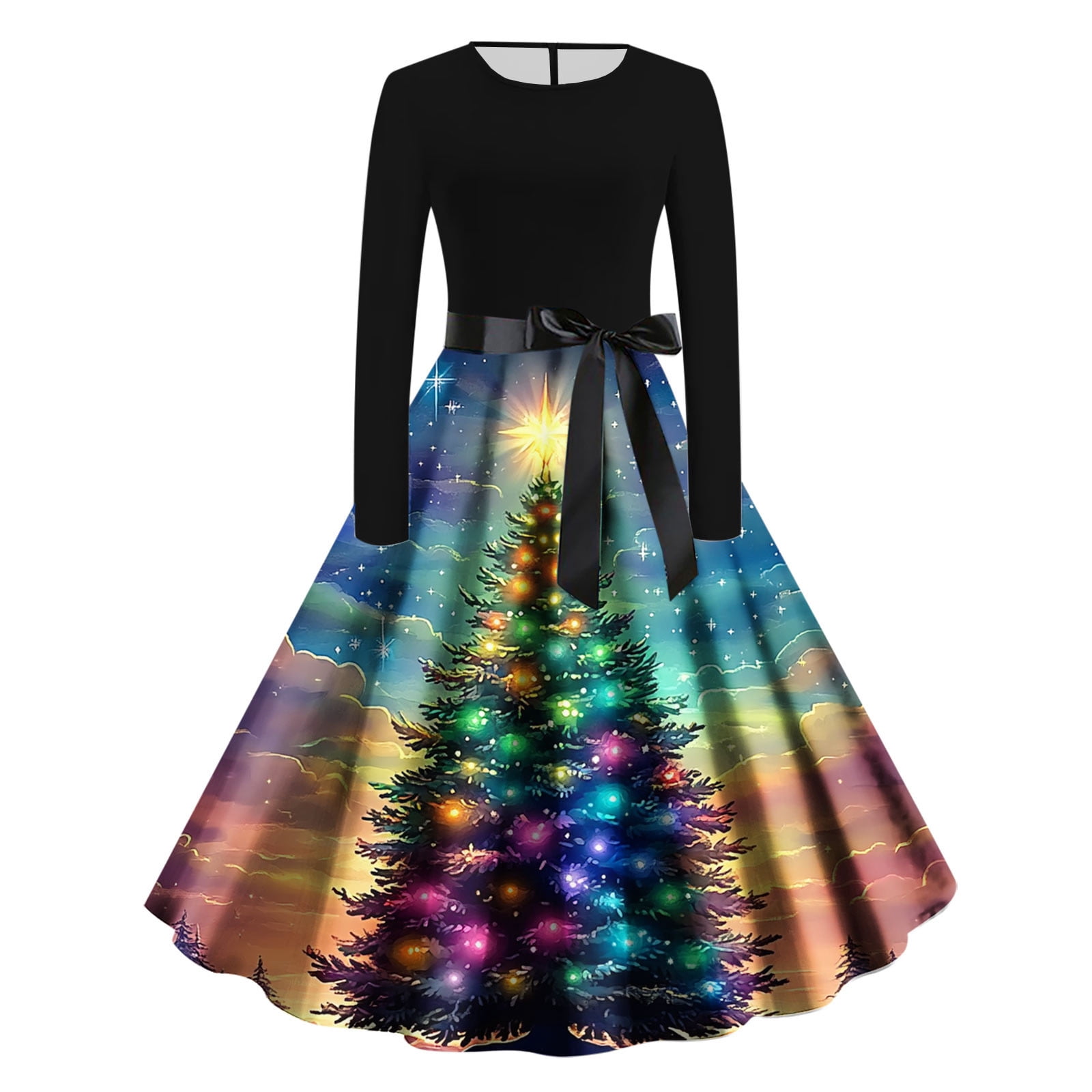 SEMPAI Spring Savings Plus Size Dresses Vacation Summer Dress Long ...