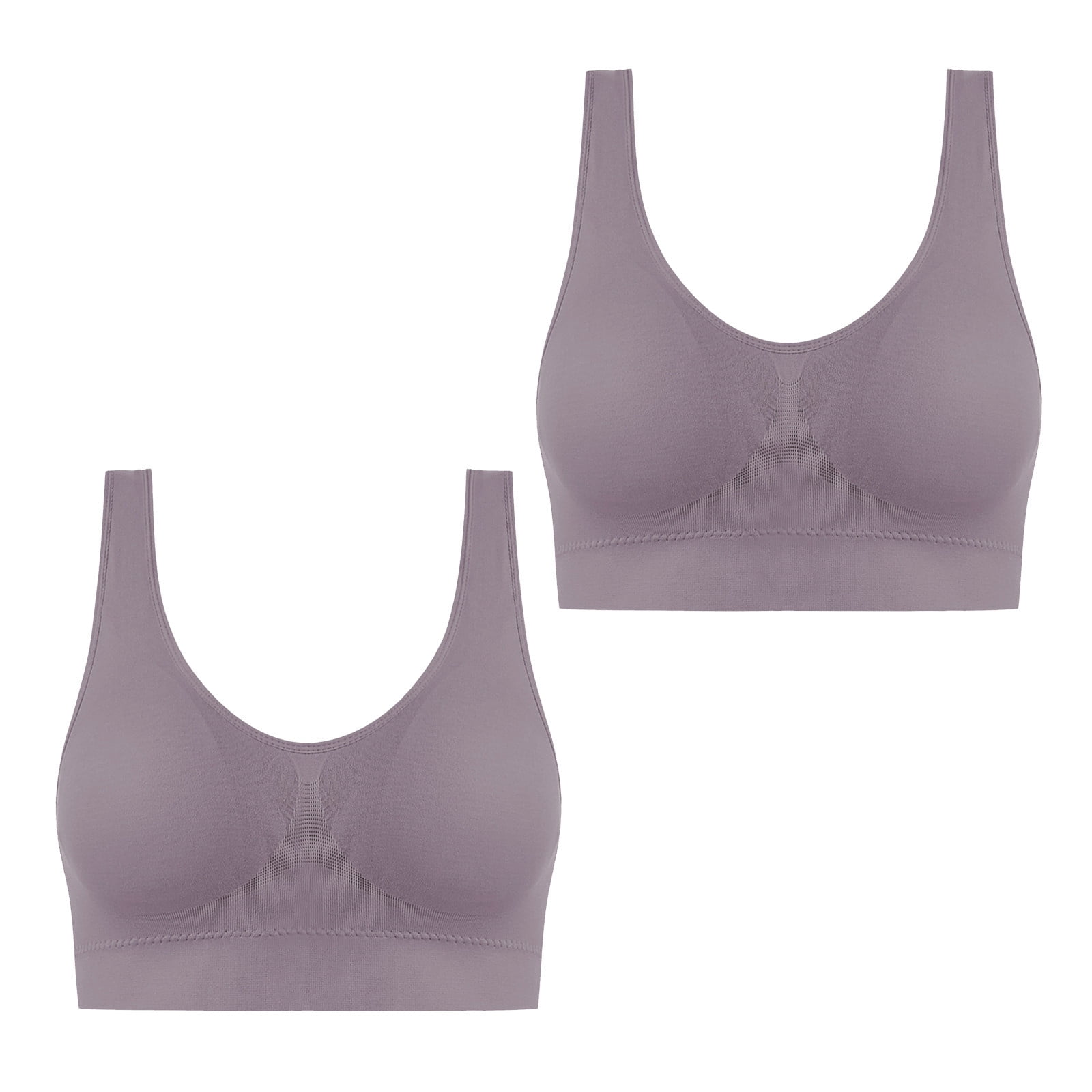 SEMPAI Wireless Bras for Women Plus Size Underwear Sporty,Comfortable ...