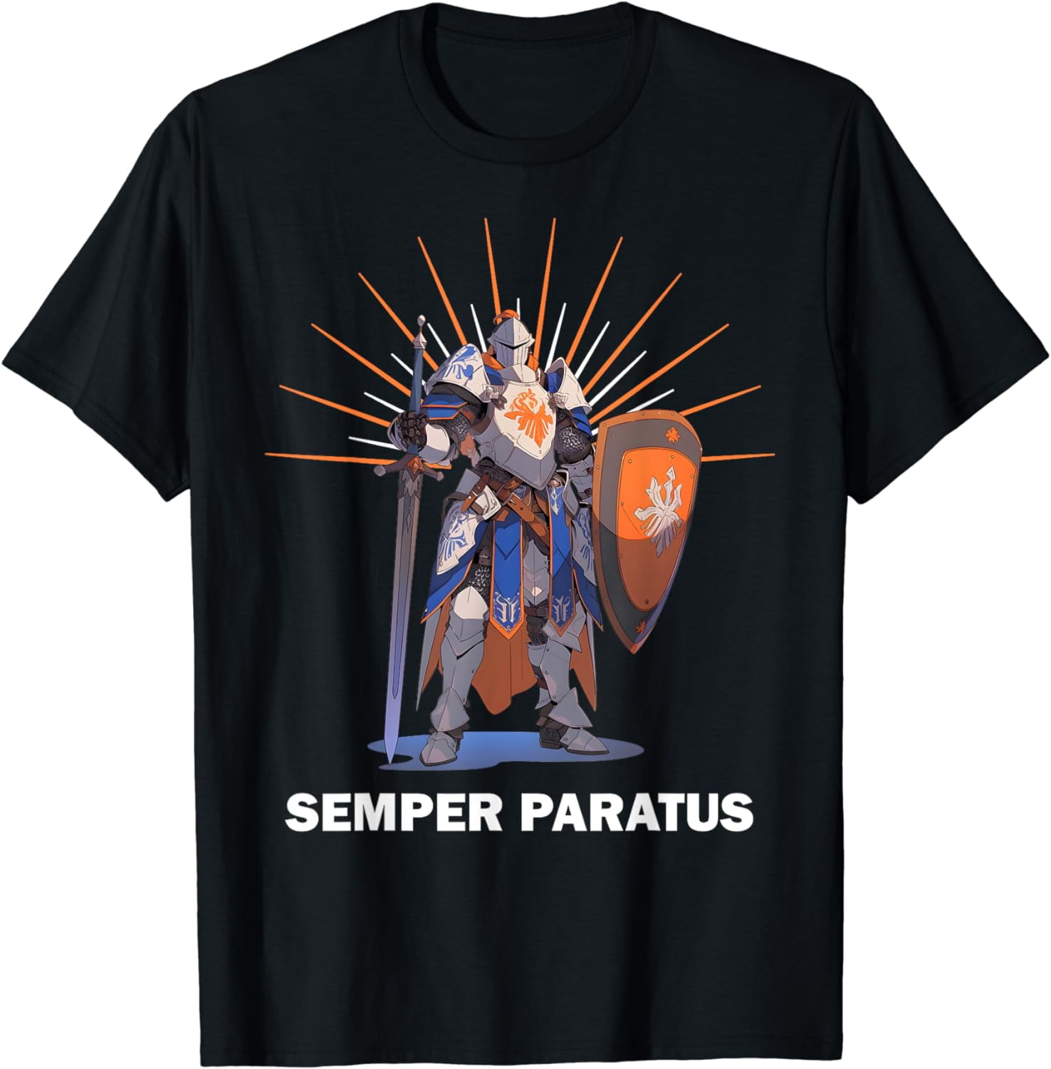 SEMPER PARATUS Knights Templar Motto T-Shirt - Walmart.com