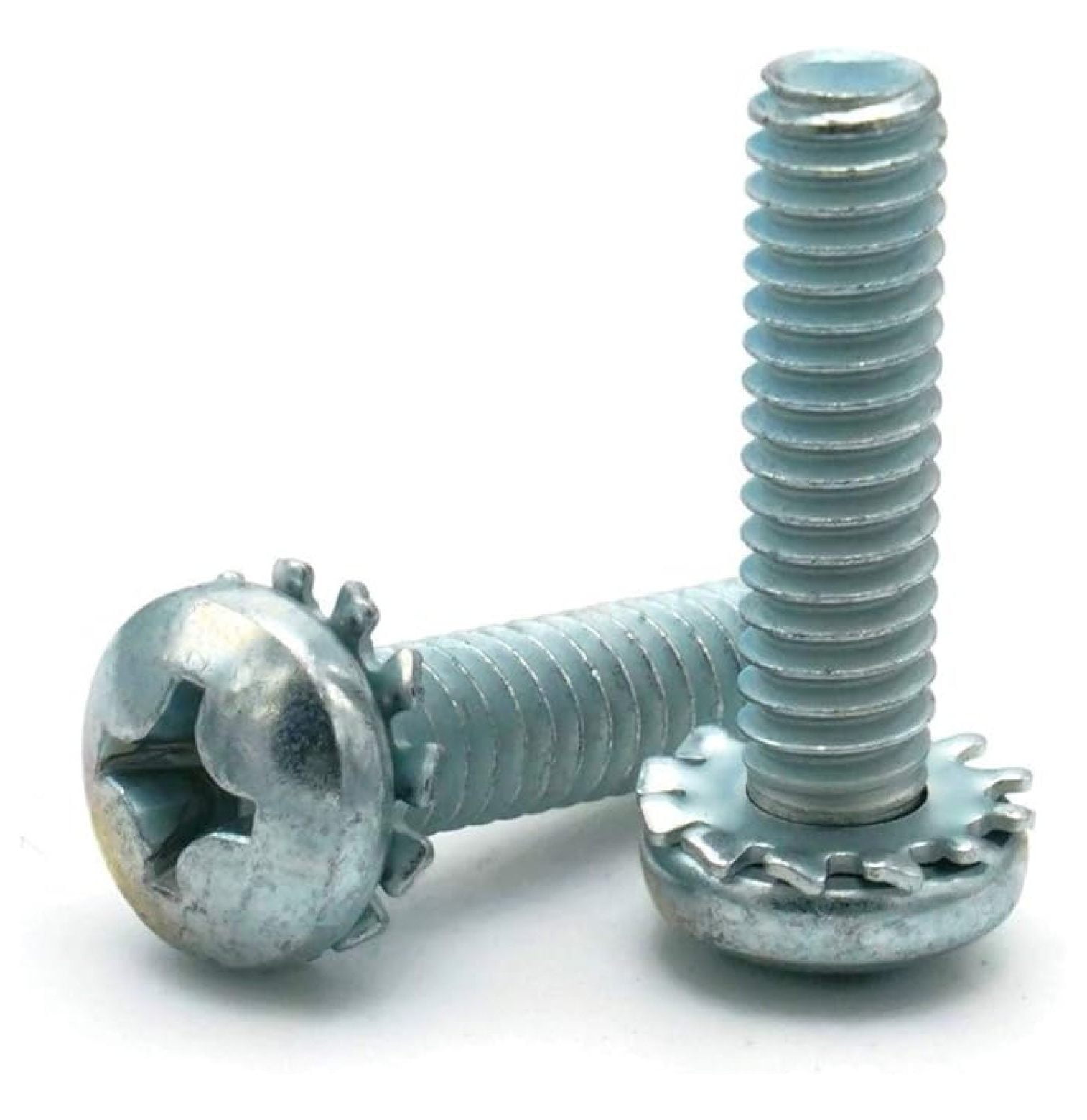 SEMS Screws Phillips Pan Head with External Tooth Lock Washers Zinc #10 ...