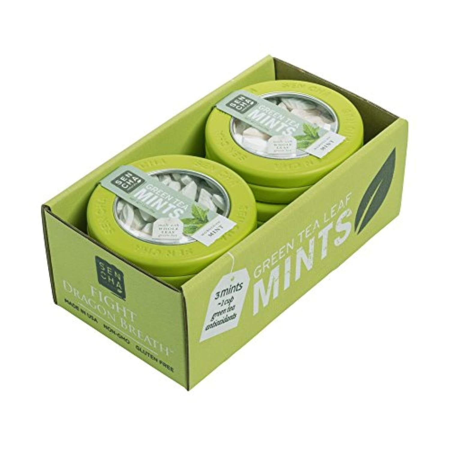 SEN CHA Naturals Green Tea Mints, Moroccan Mint, 1.2 oz (Pack of 6 ...