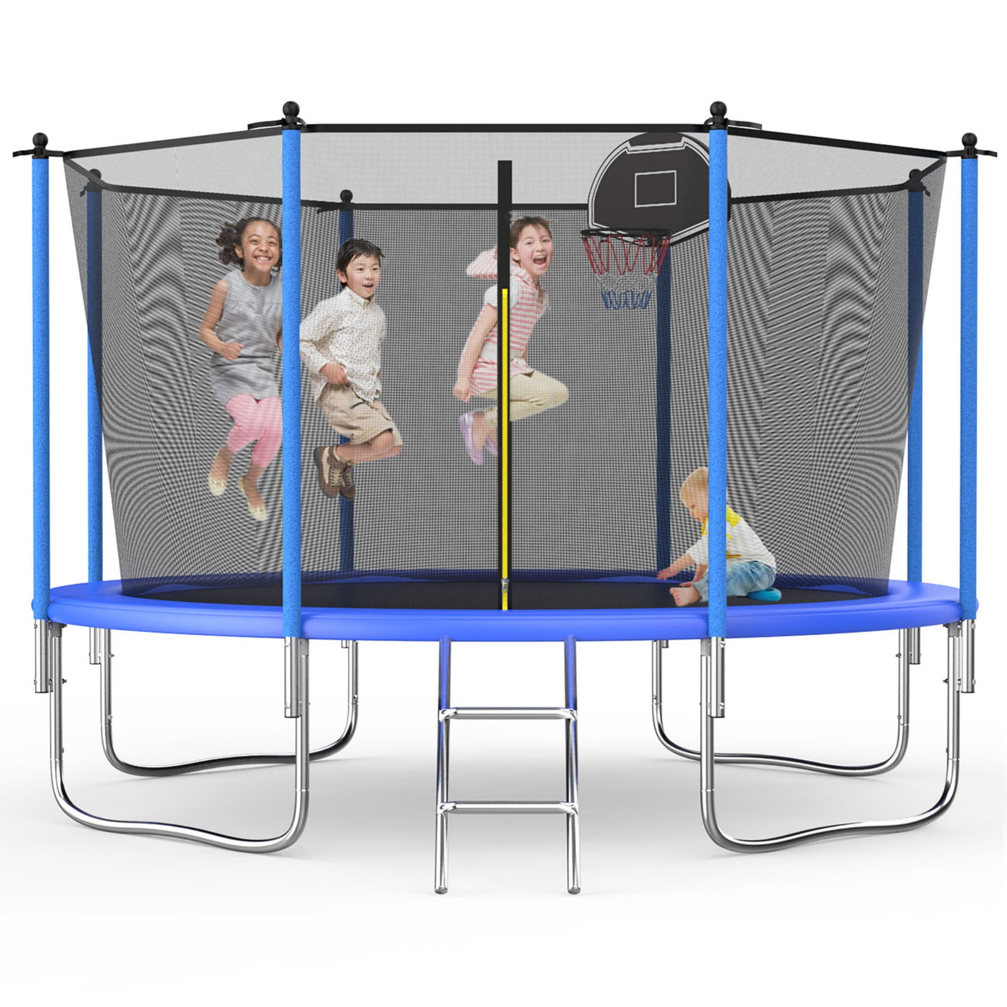 SENCHO GINSYTALIO 12FT Outdoor Tranpoline for Kids and Adults ...