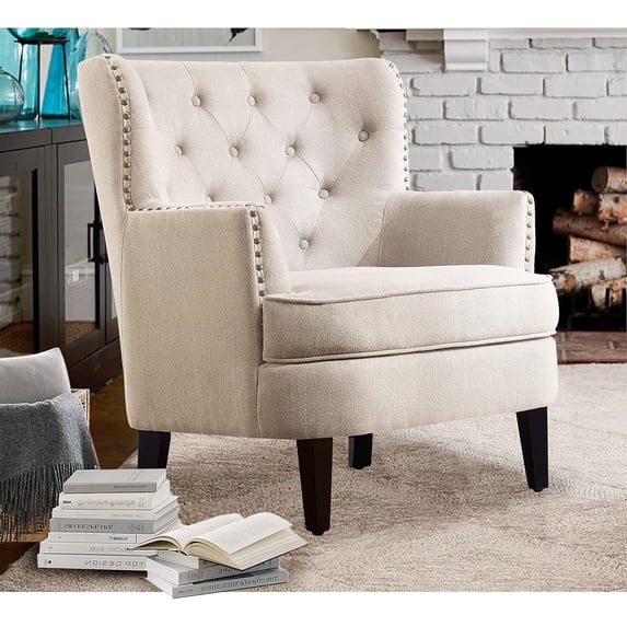 SENCHO GINSYTALIOR Mid-Century Modern Upholstered Lounge Arm Chair ...