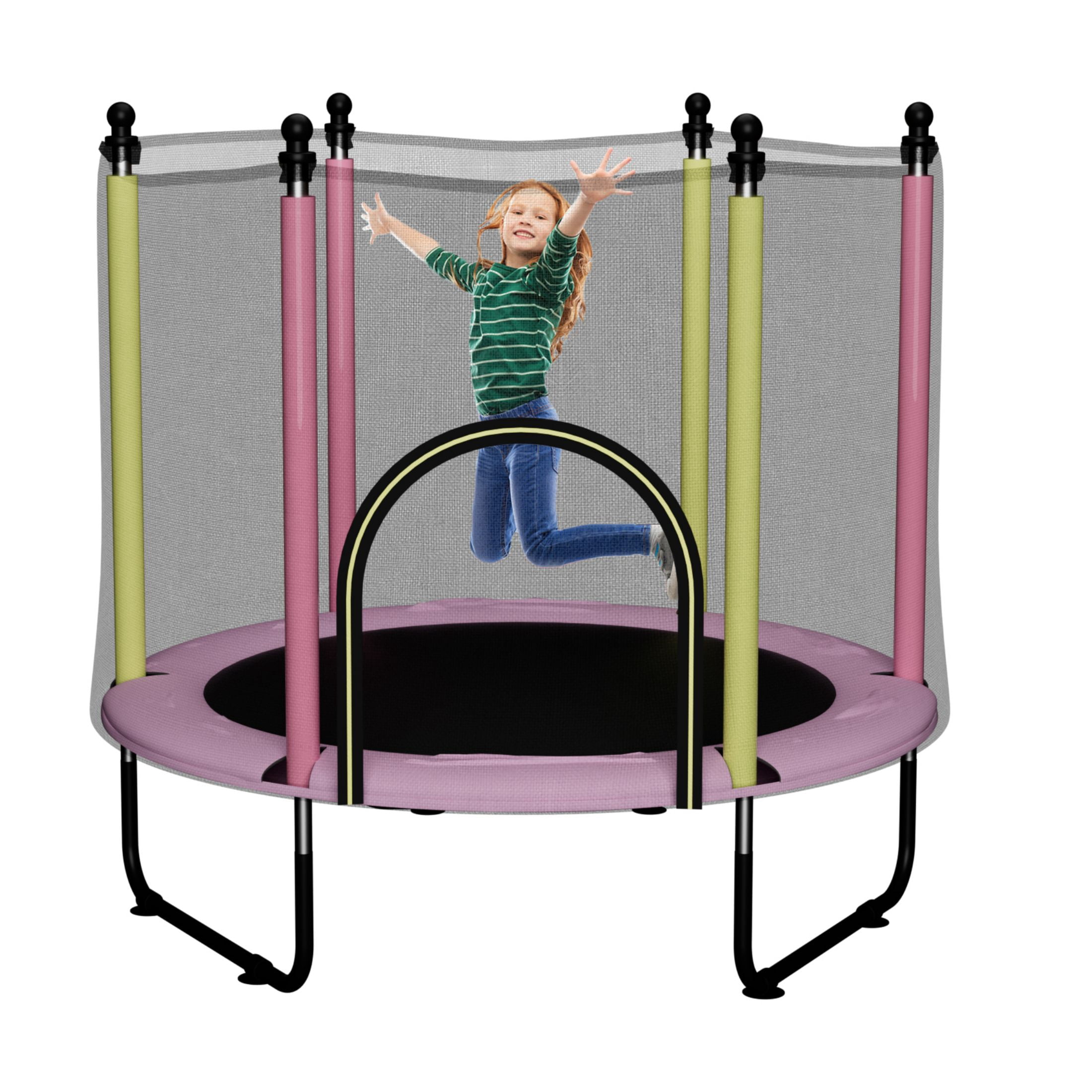 SENCHO GINSYTALIOR Trampoline 55IN Toddler Trampoline for Kids Children ...