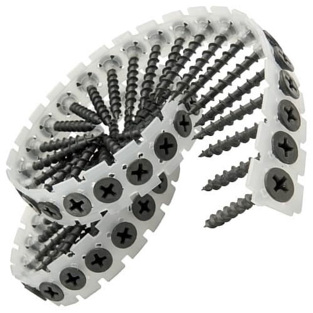 (4000-Pack) 6-Gauge 1-1/4 in. Collated Drywall to Wood Screws - Walmart ...