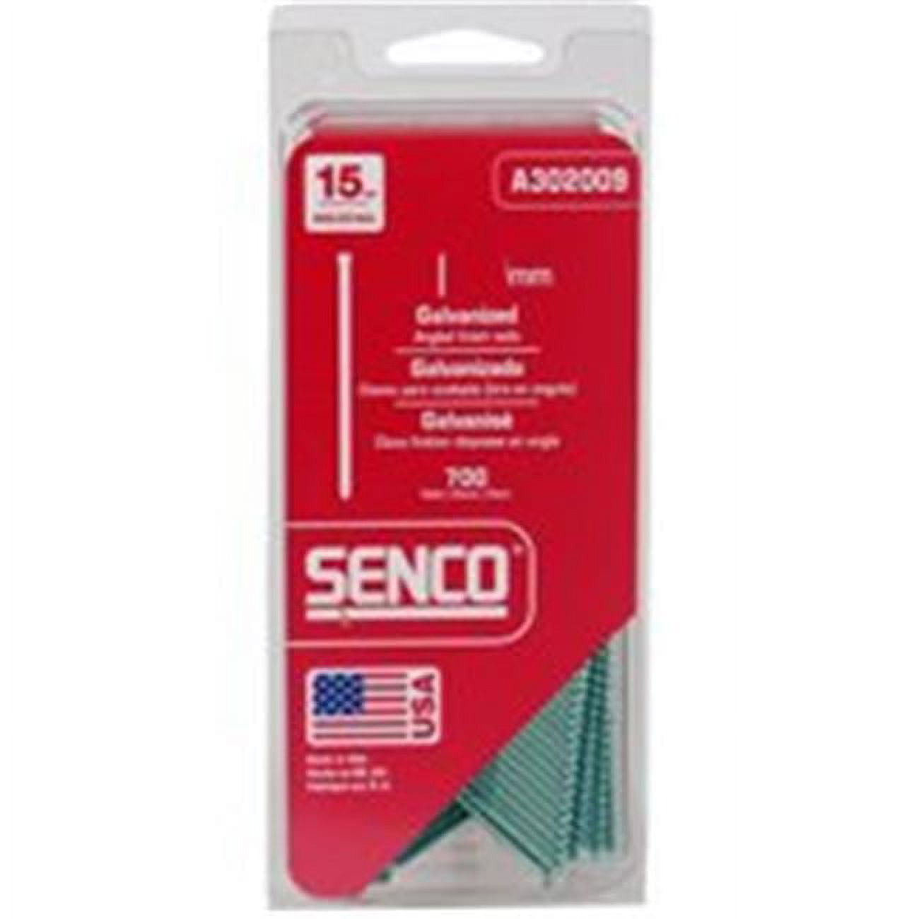 SENCO A301750 15-Gauge 1-3/4 in. Bright Basic Angled Finish Nails (700 ...