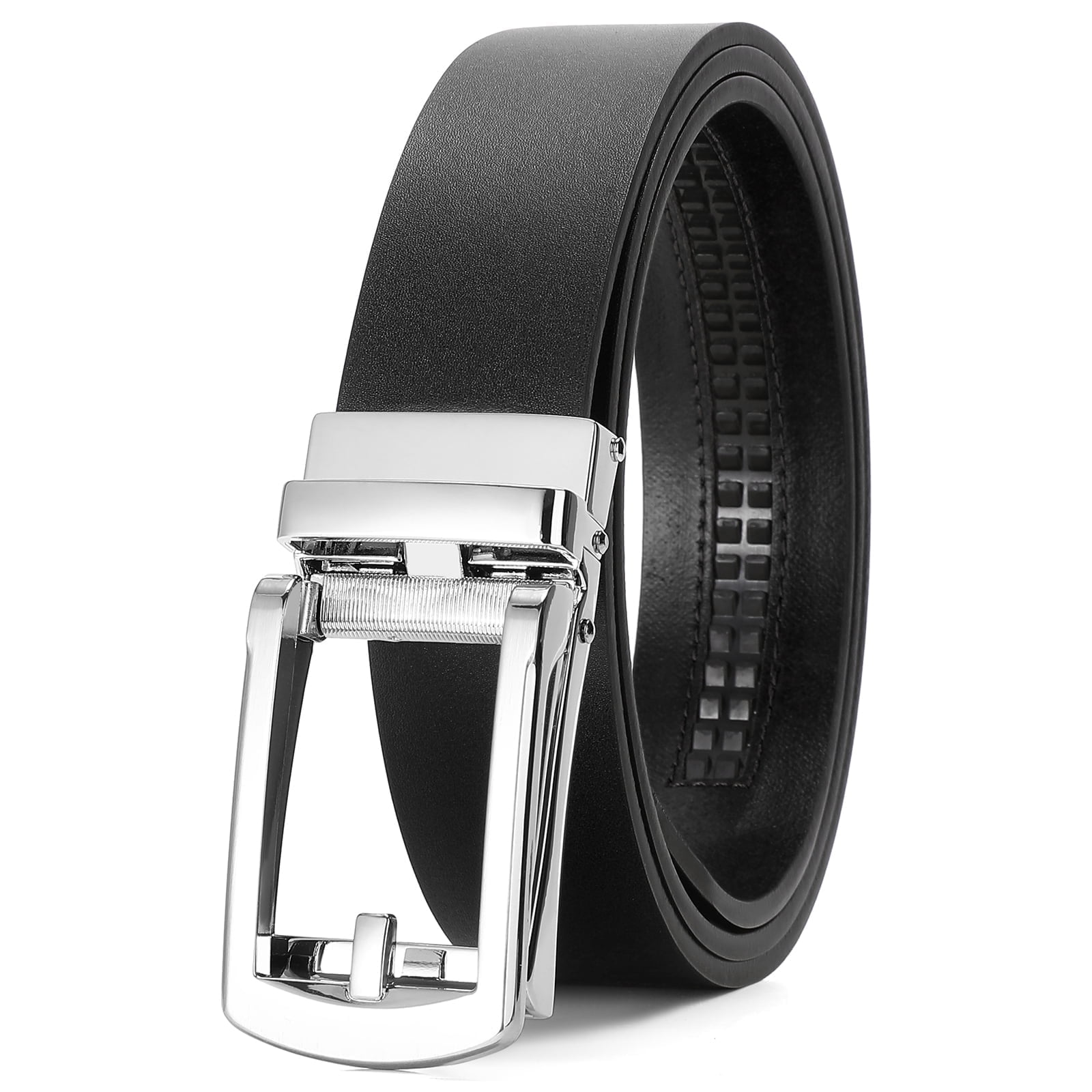 SENDEFN Men's Leather Dress Belt Work Business and Casual Automatic ...