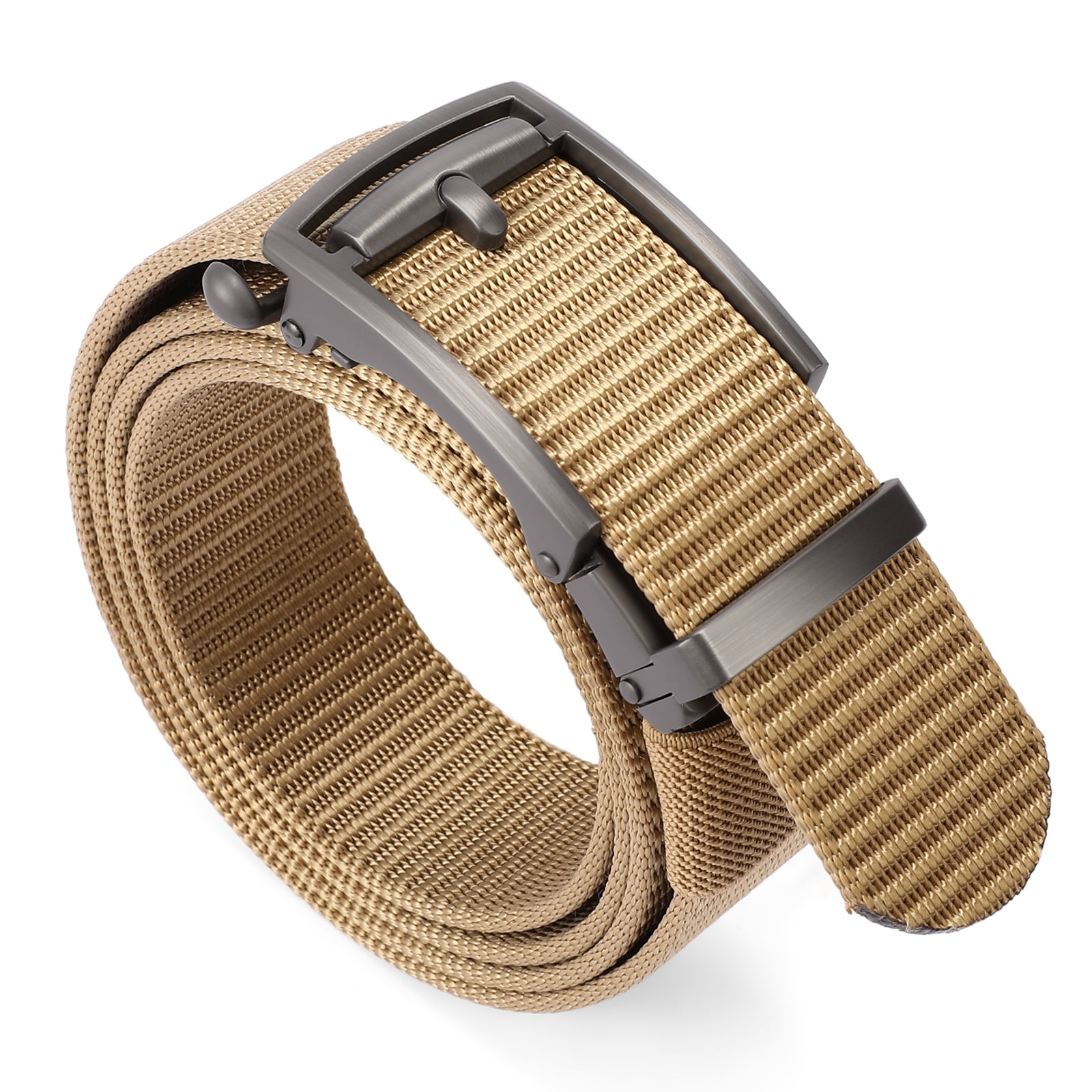 SENDEFN Ratchet Golf Belt for Men, Nylon Web Belt with Automatic Slide ...