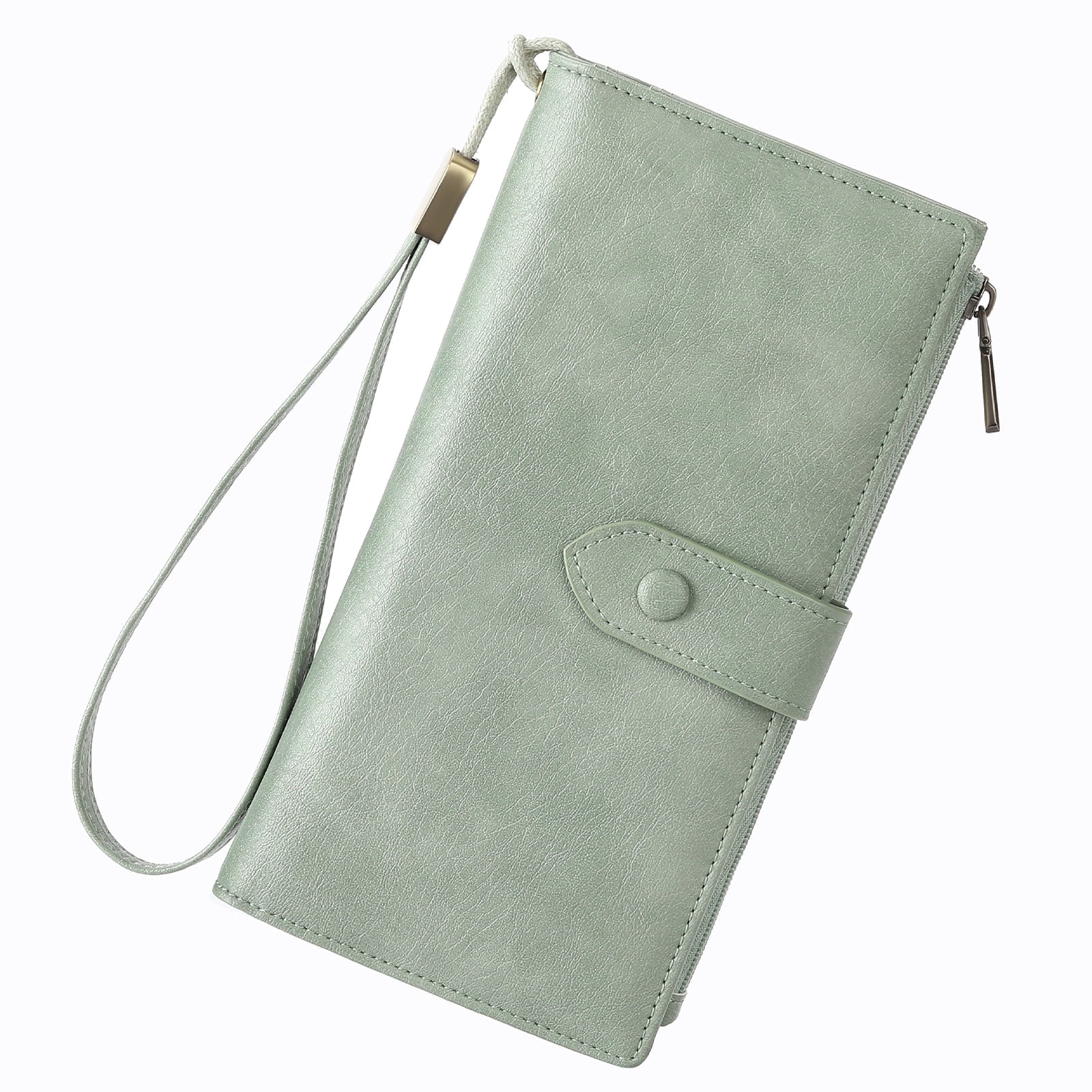 SENDEFN Women Genuine Leather Wallet Large Capacity Bifold RFID ...