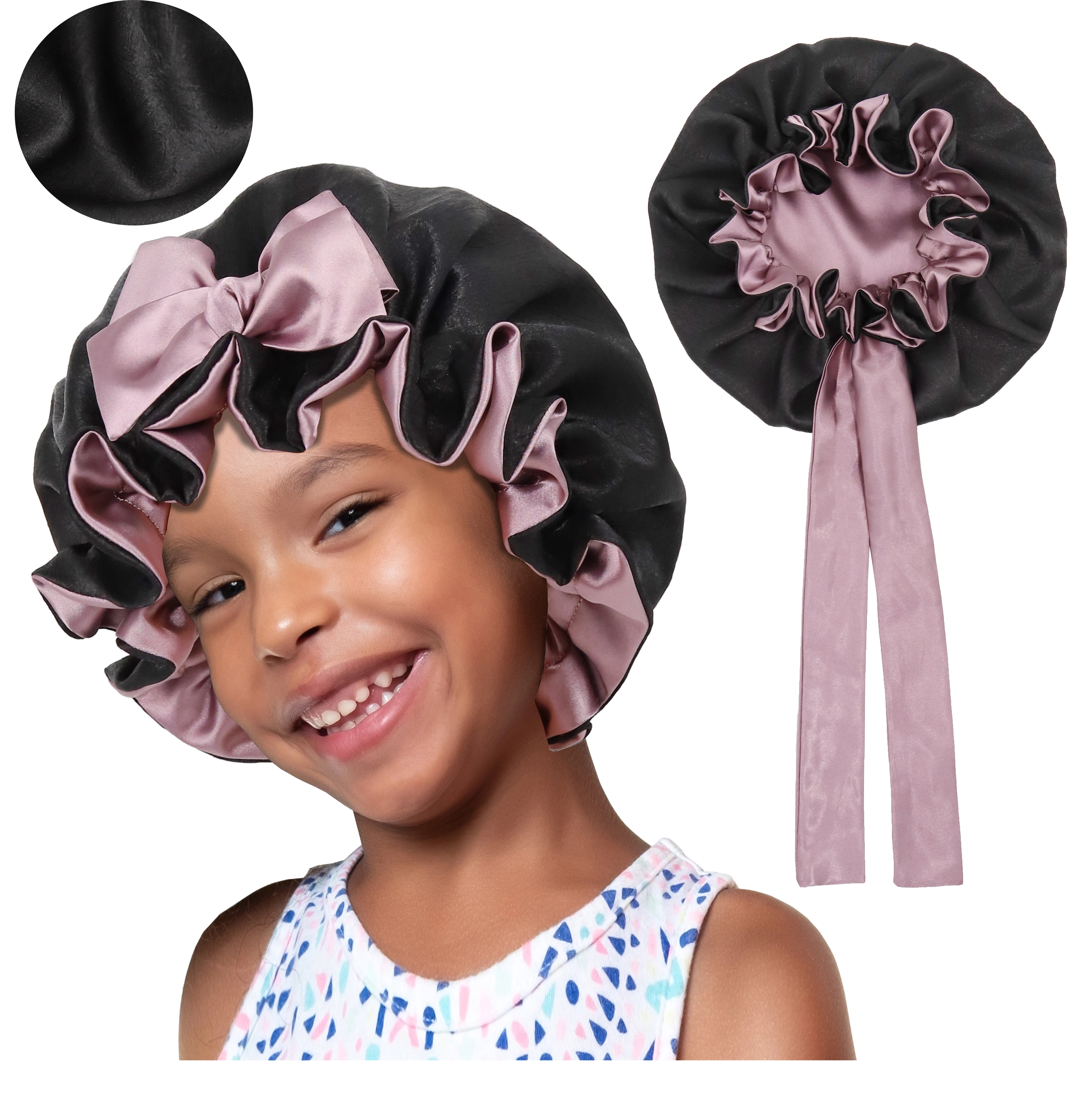 SENGTERM Kids Bonnet for Girls New Silk Bonnets for Kids,Double Layer ...