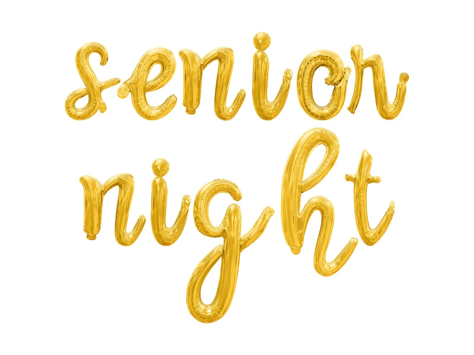 SENIOR NIGHT Cursive Letter Balloon Banner - Senior Night Party ...