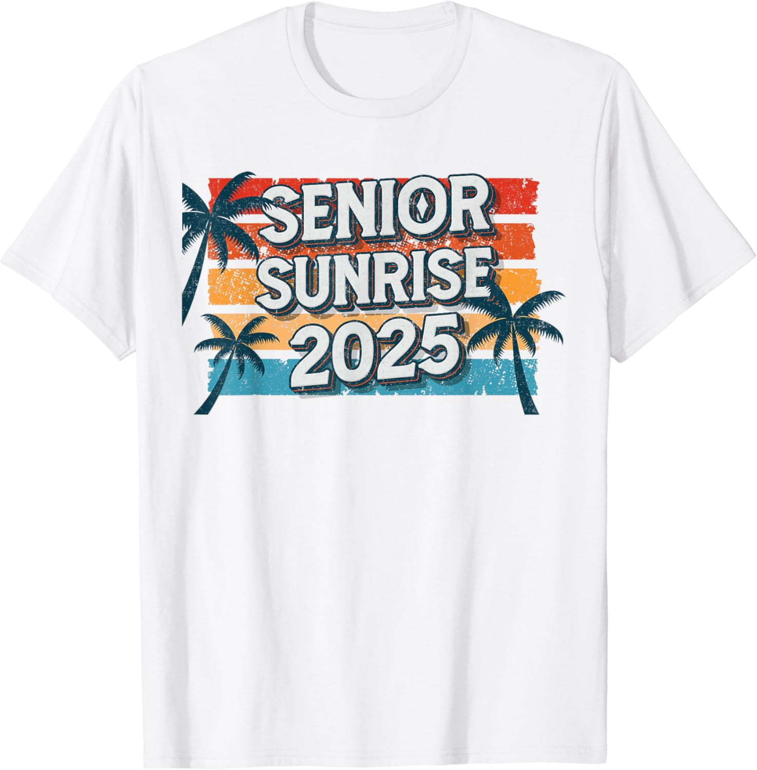 SENIOR SUNRISE 2025 Retro Seniors of class graduation T-Shirt - Walmart.com