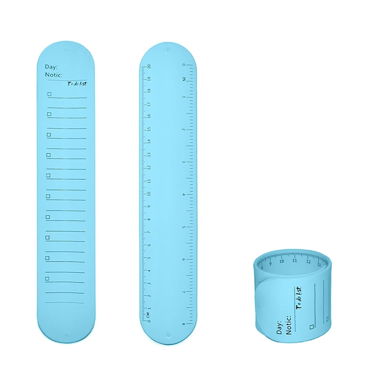 SENIURIS 2Pcs Silicone Reusable Memo Notepad Wristbands, Repeatable ...