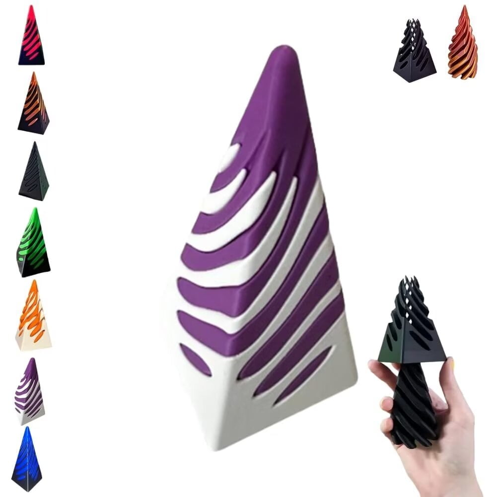 SENIURIS Impossible Pyramid Cone Passthrough Sculpture, Helix Spiral ...