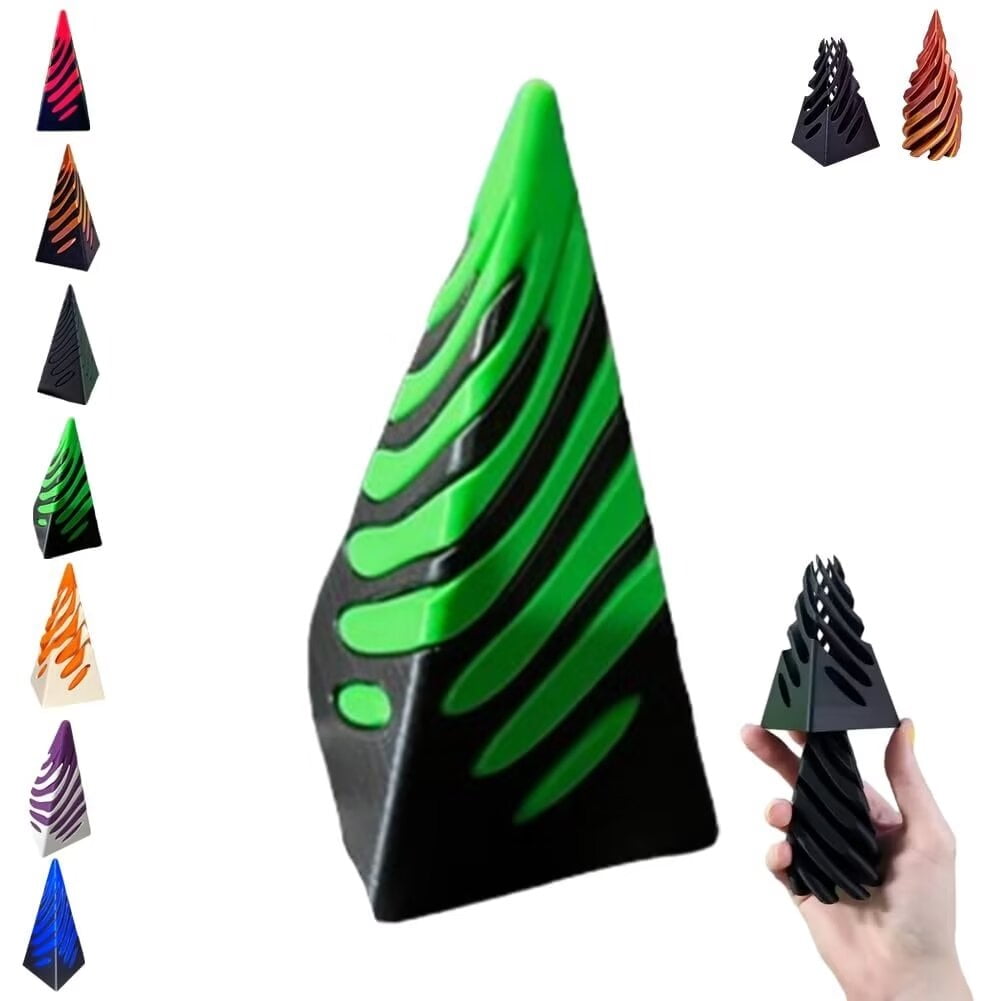 SENIURIS Impossible Pyramid Cone Passthrough Sculpture, Helix Spiral ...