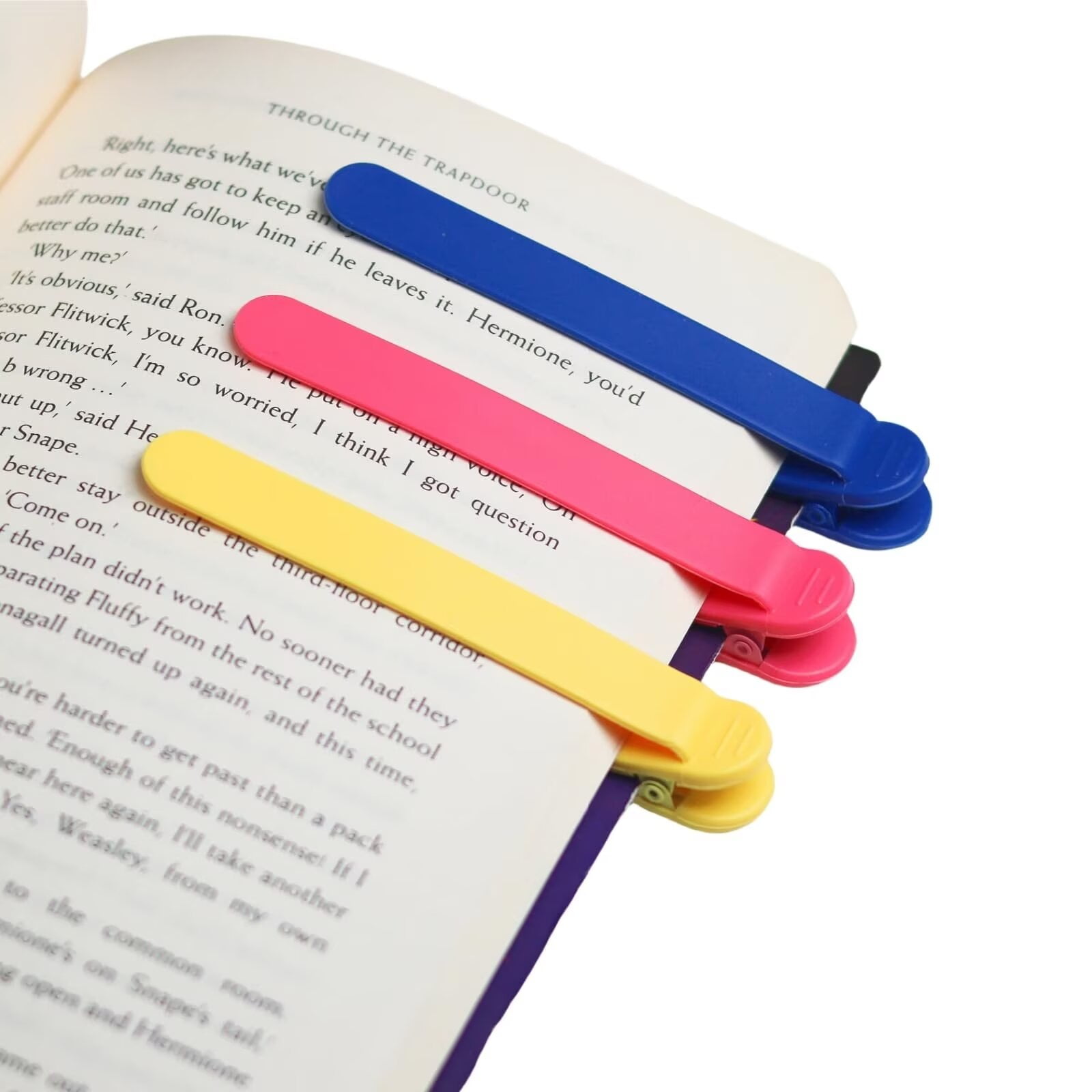 SENIURIS Silicone Automatic Bookmark, Book Marks Stay in Place and ...