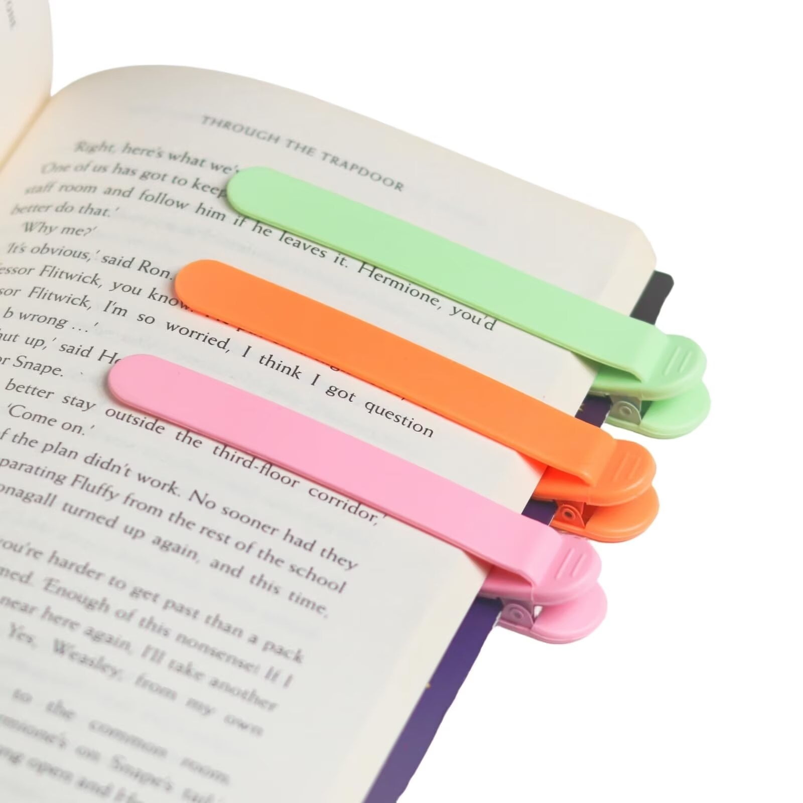 SENIURIS Silicone Automatic Bookmark, Book Marks Stay in Place and ...