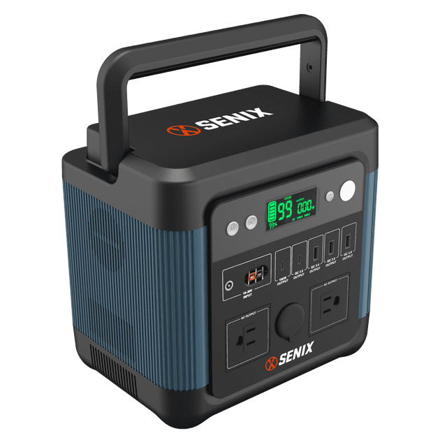 SENIX 1200W Portable Power Station with Lithium Battery & AC Inverter ...