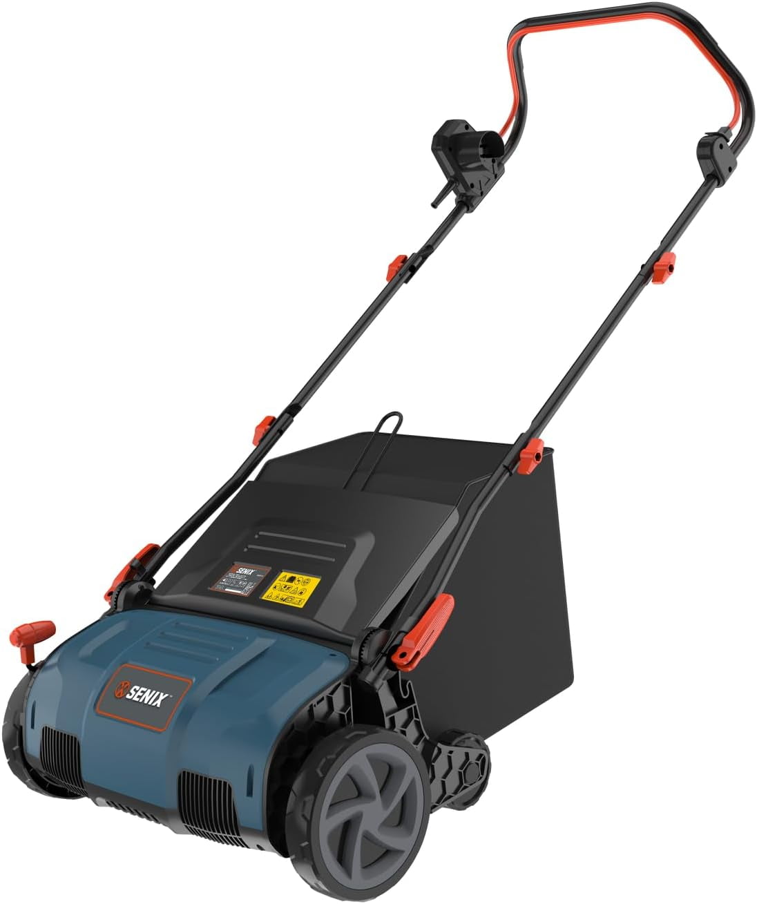 SENIX 13 Amp 15-Inch Dethatcher and Scarifier with Collection Bag, Lawn ...