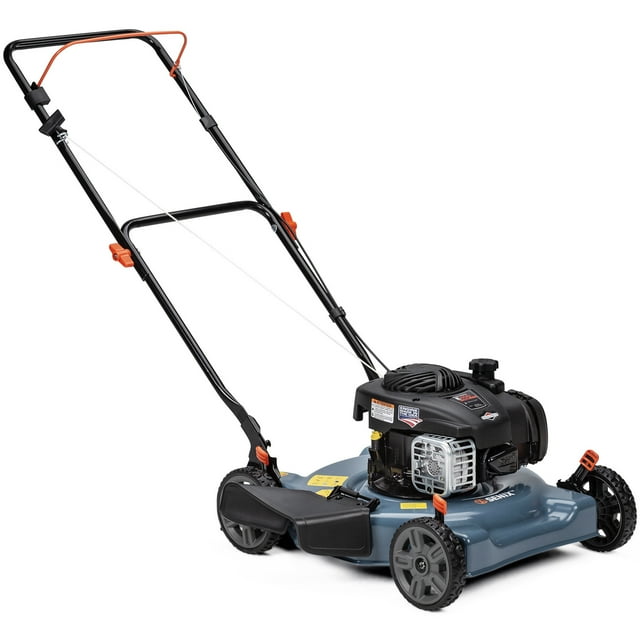 SENIX 20-Inch Gas Lawn Mower, Briggs & Stratton 125 cc, Side Discharge ...