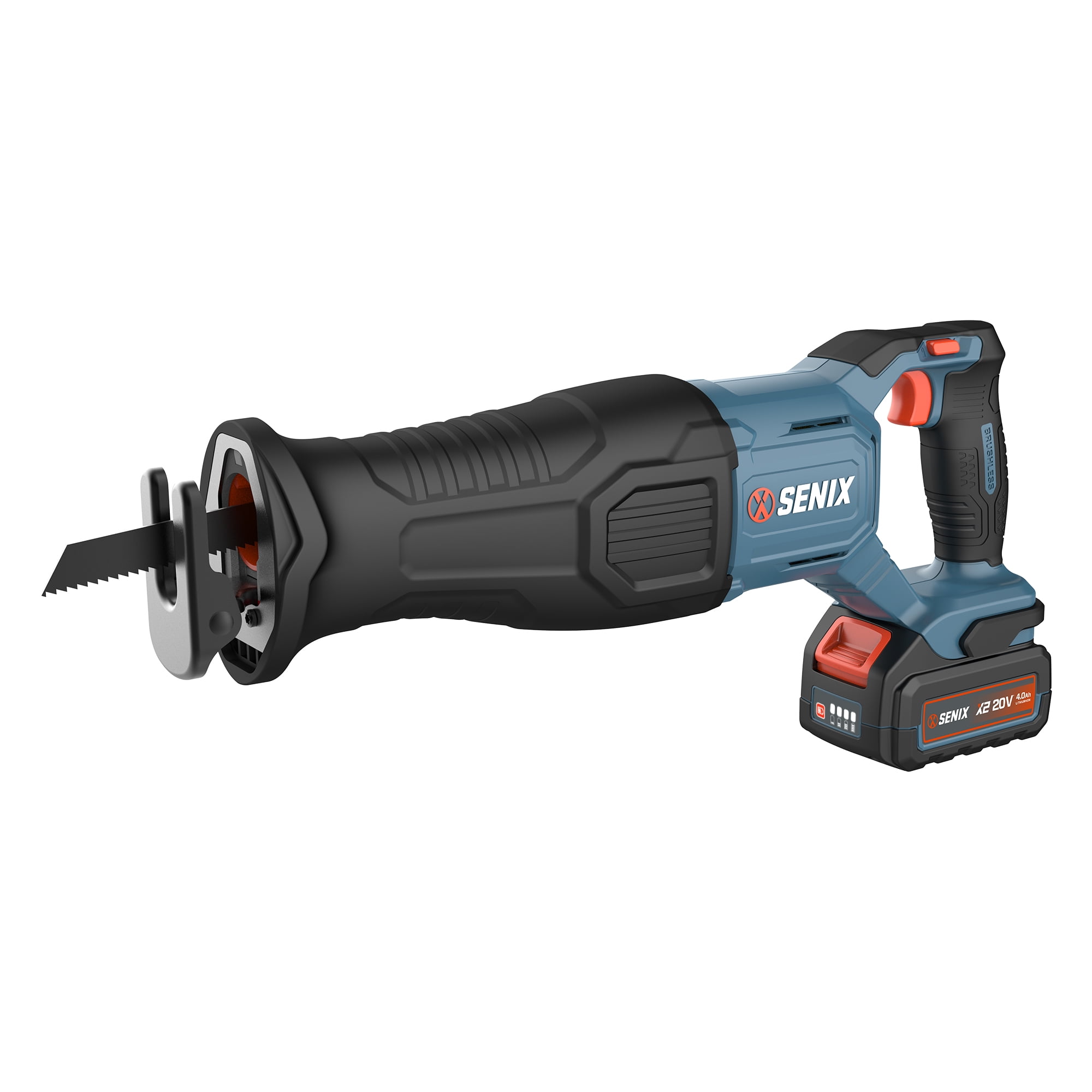 SENIX 20 Volt Max* Cordless Reciprocating Saw, 3200 SPM, Brushless ...