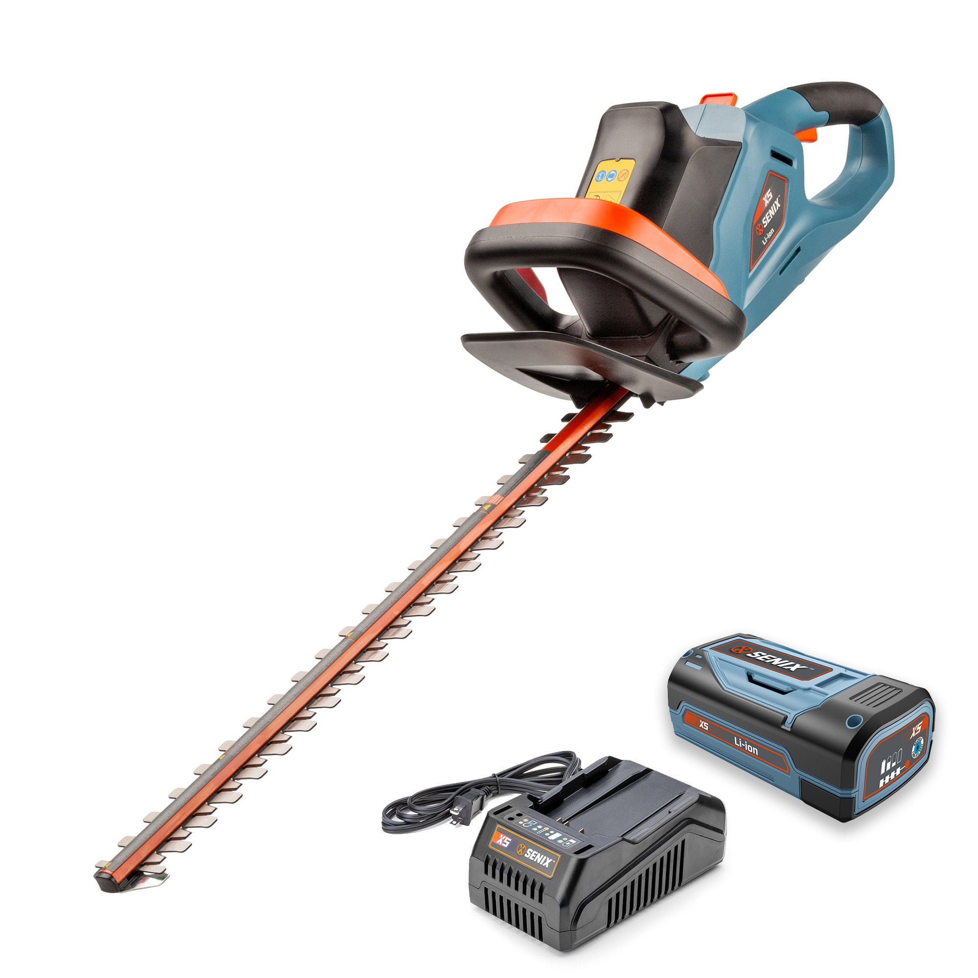 "SENIX 58V Max 22-Inch Cordless Hedge Trimmer, Brushless, Dual Action ...