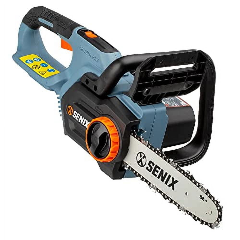 SENIX CSX2-M1-0 20 Volt Max Cordless Chainsaw with 10-inch Bar and ...