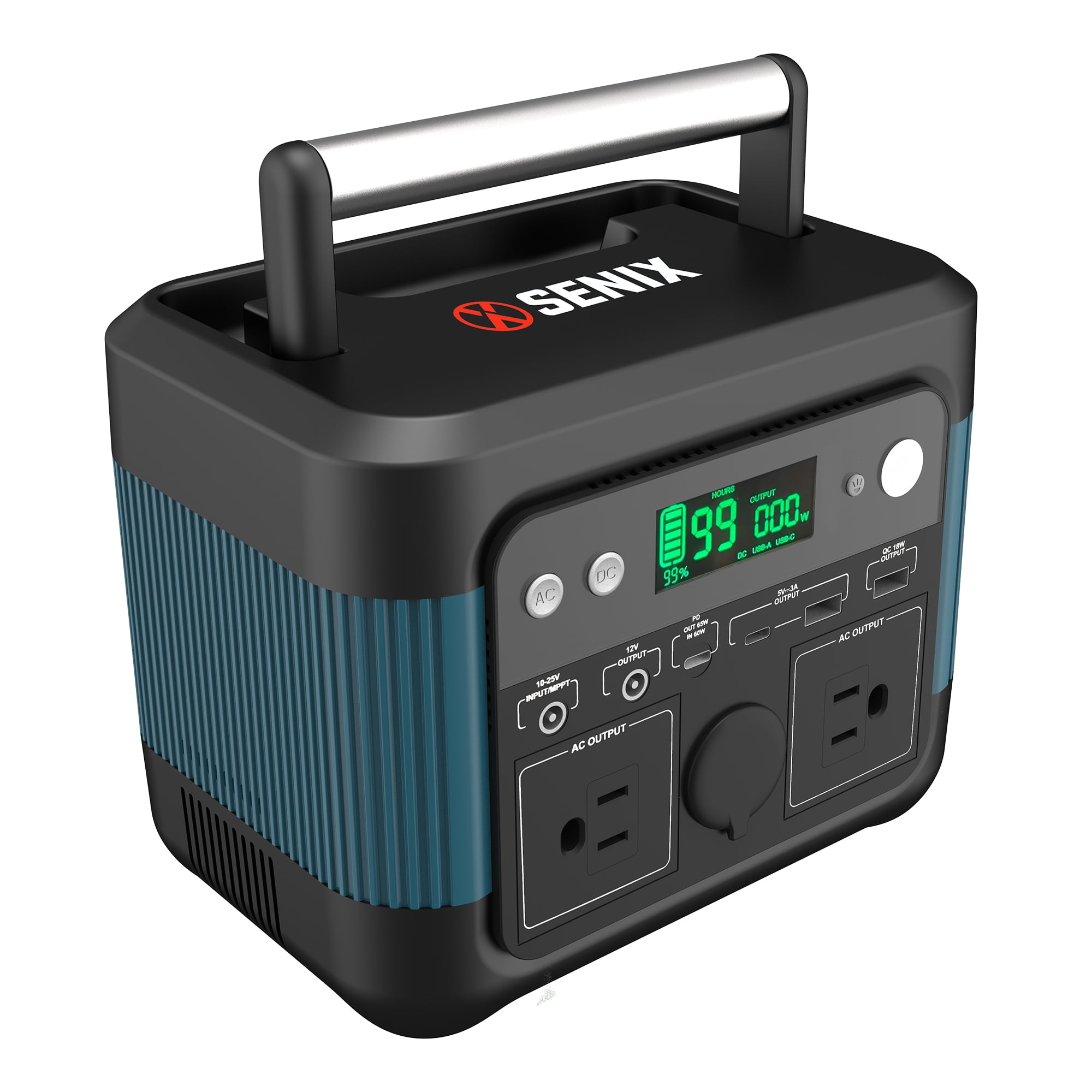 SENIX PS300 Portable Power Station 296Wh Li-ion Battery Powered ...
