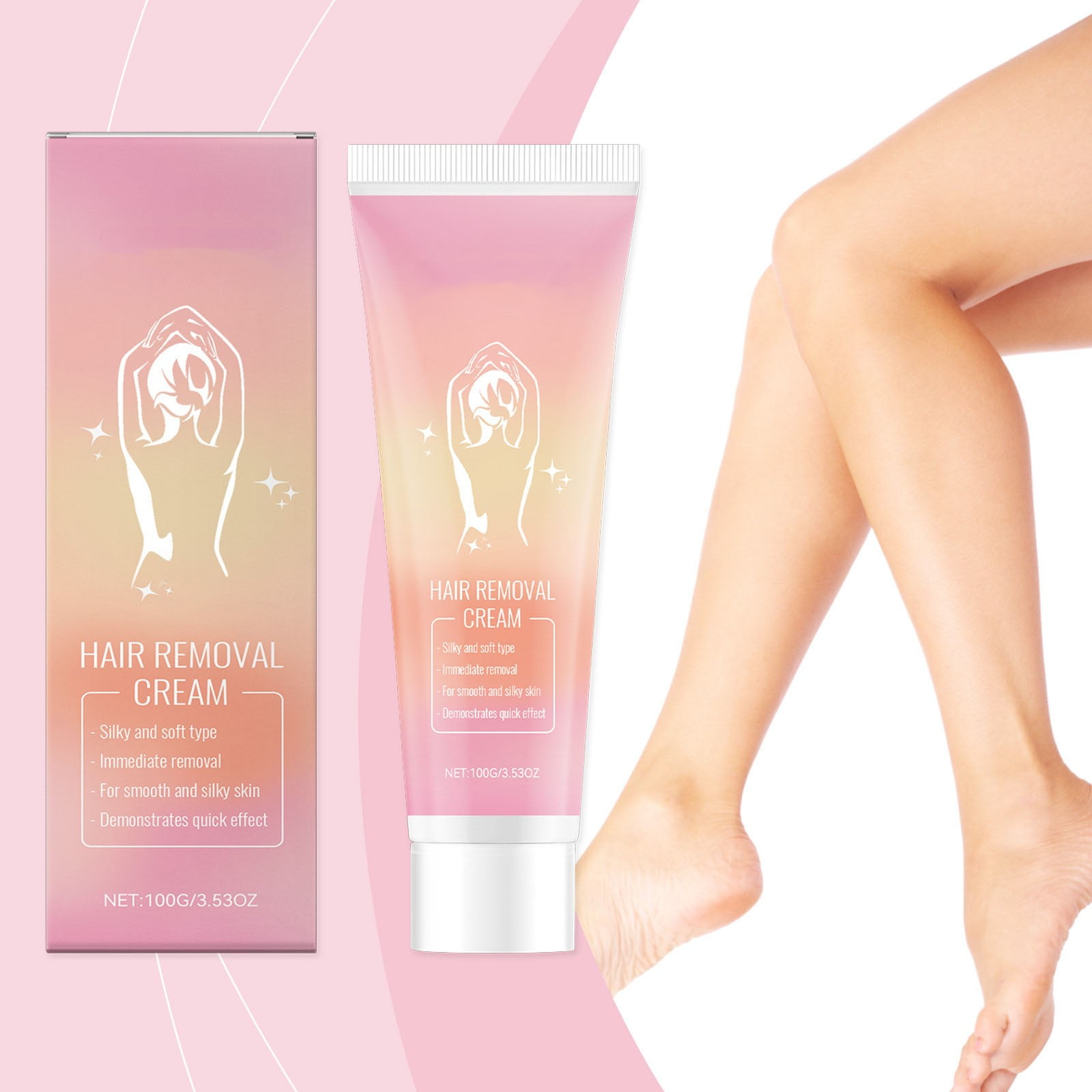 SENJIAQ Body Hair Removal Cream, Gently Clean The Whole Body Skin ...