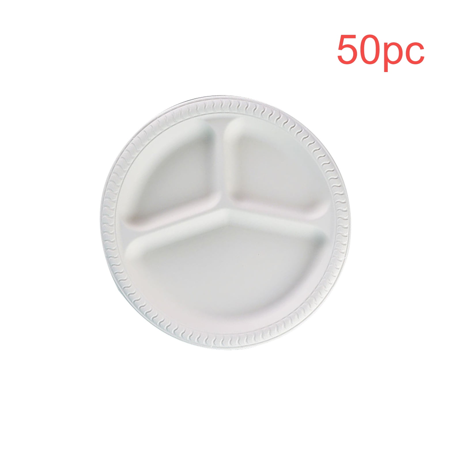 SENJIAQ Light-Weight Disposable Paper Plates, Compostable Eco Friendly ...
